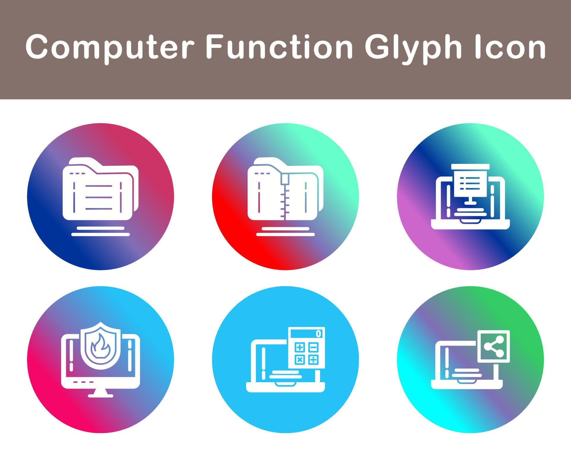 Computer Function Vector Icon Set 21405845 Vector Art at Vecteezy