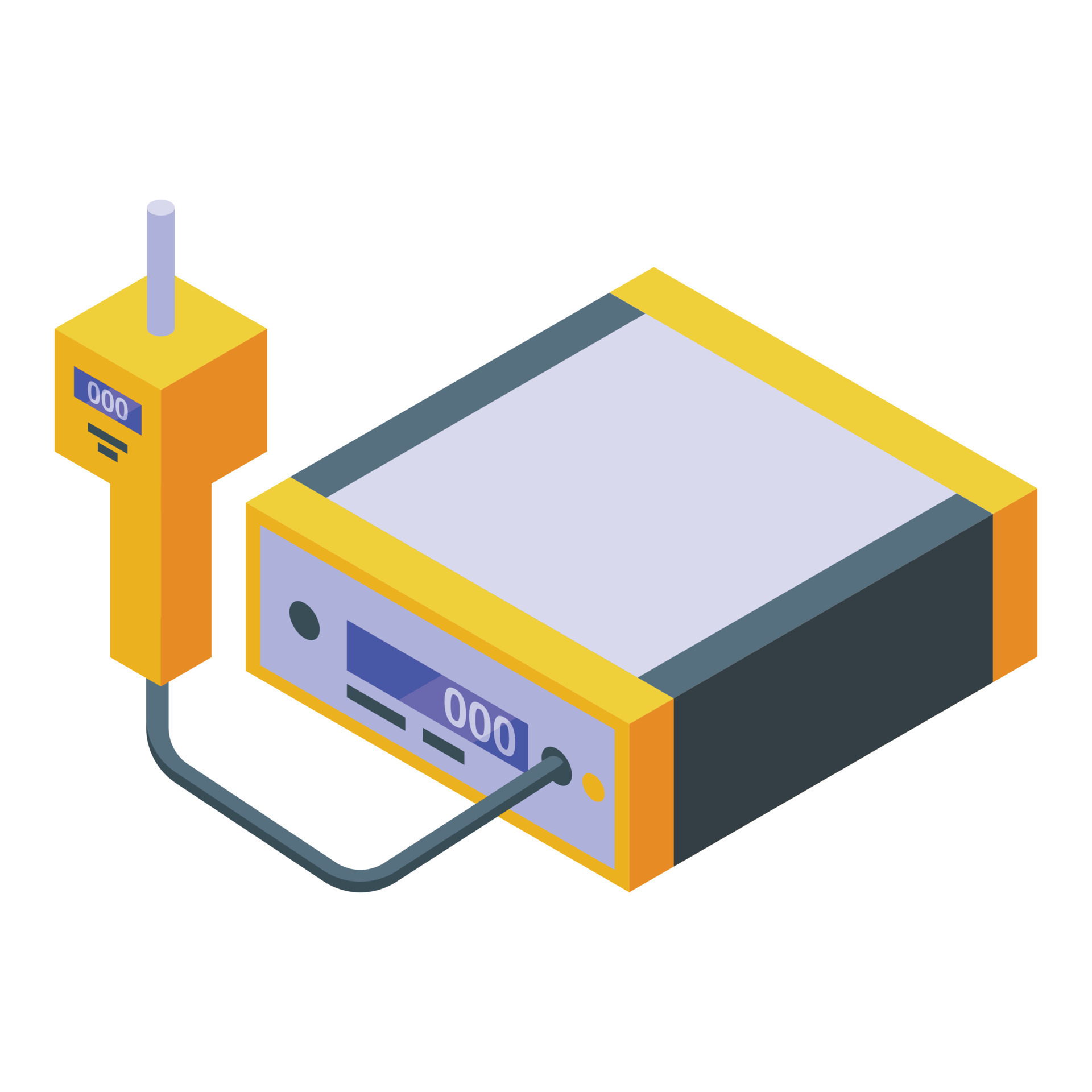 Valve Gas Detector Icon Isometric Vector Meter Instrument 21407997