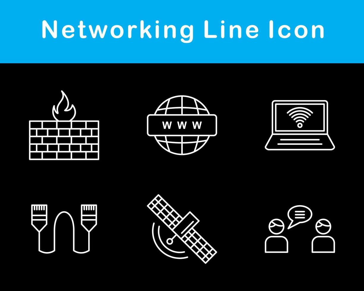 Networking Vector Icon Set 21408078 Vector Art at Vecteezy