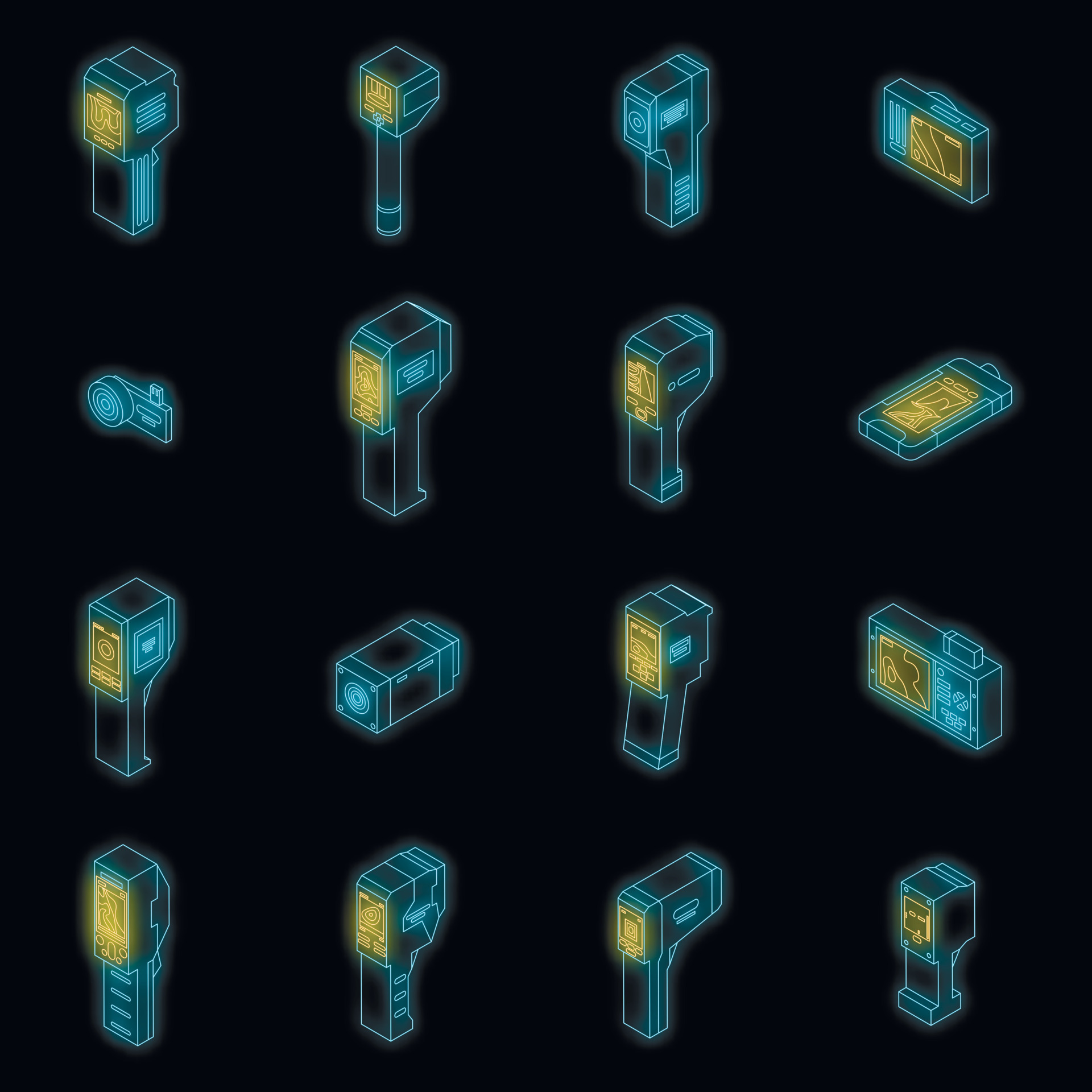 Thermal imager icons set vector neon 21408259 Vector Art at Vecteezy Thermal imager icons set vector neon 21408259 Vector Art at Vecteezy