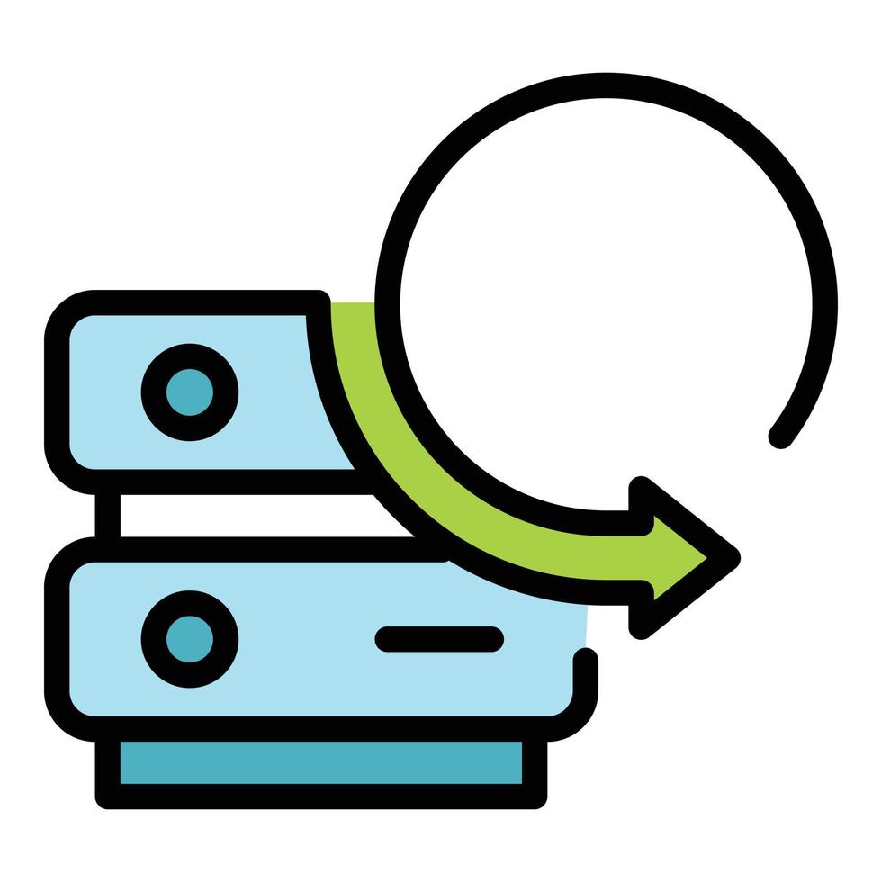 Server data copy icon vector flat 21409970 Vector Art at Vecteezy