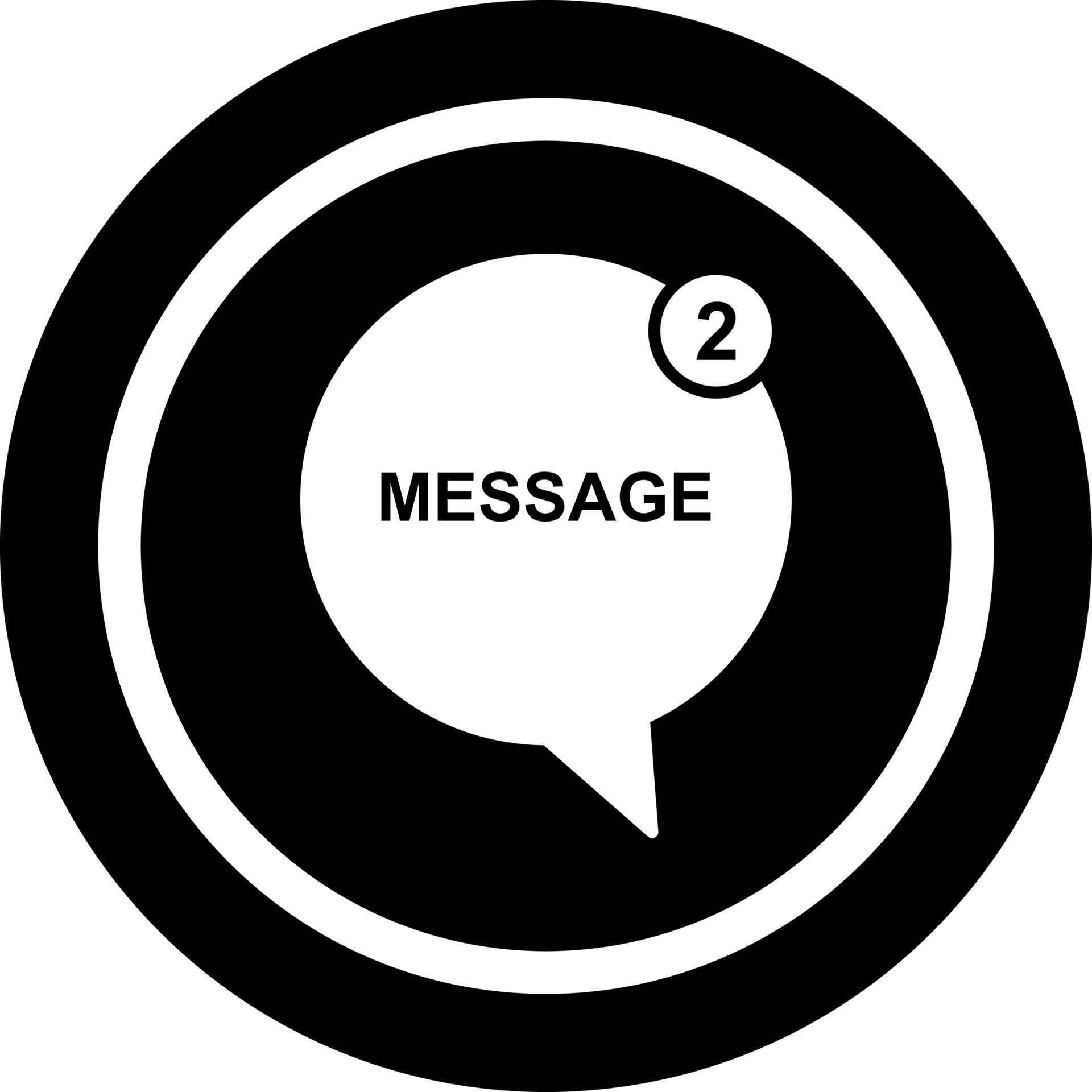 Message Bubbles Vector Icon 21410799 Vector Art at Vecteezy