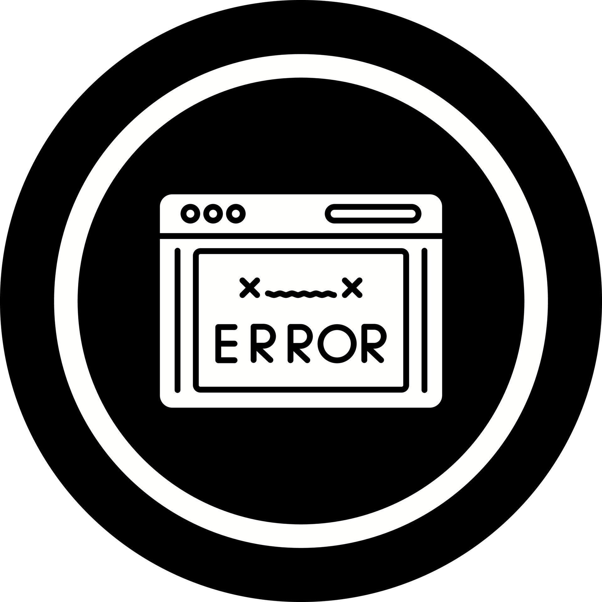 Error Code Vector Icon 21411642 Vector Art at Vecteezy