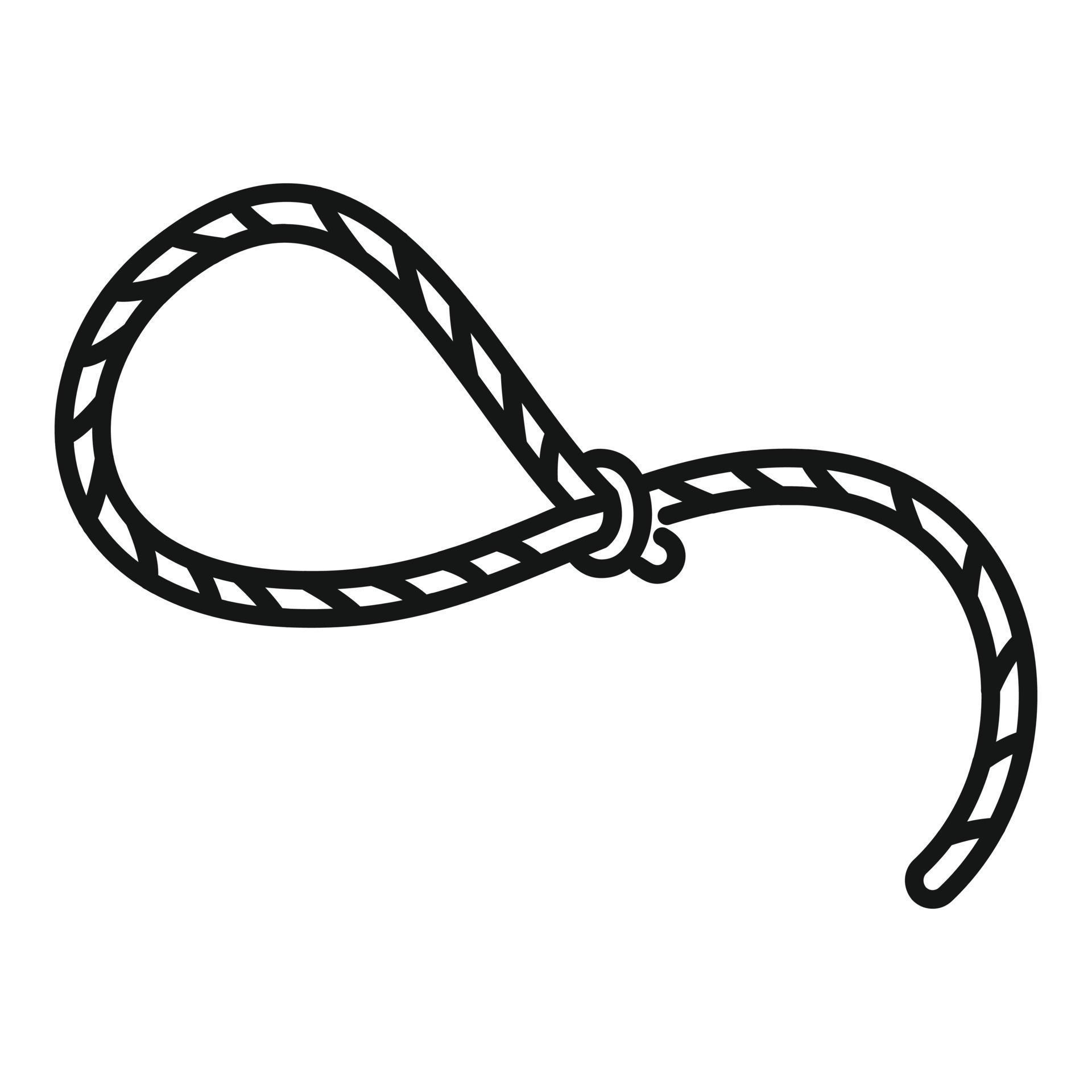 Western lasso icon outline vector. Rope knot 21412439 Vector Art at ...