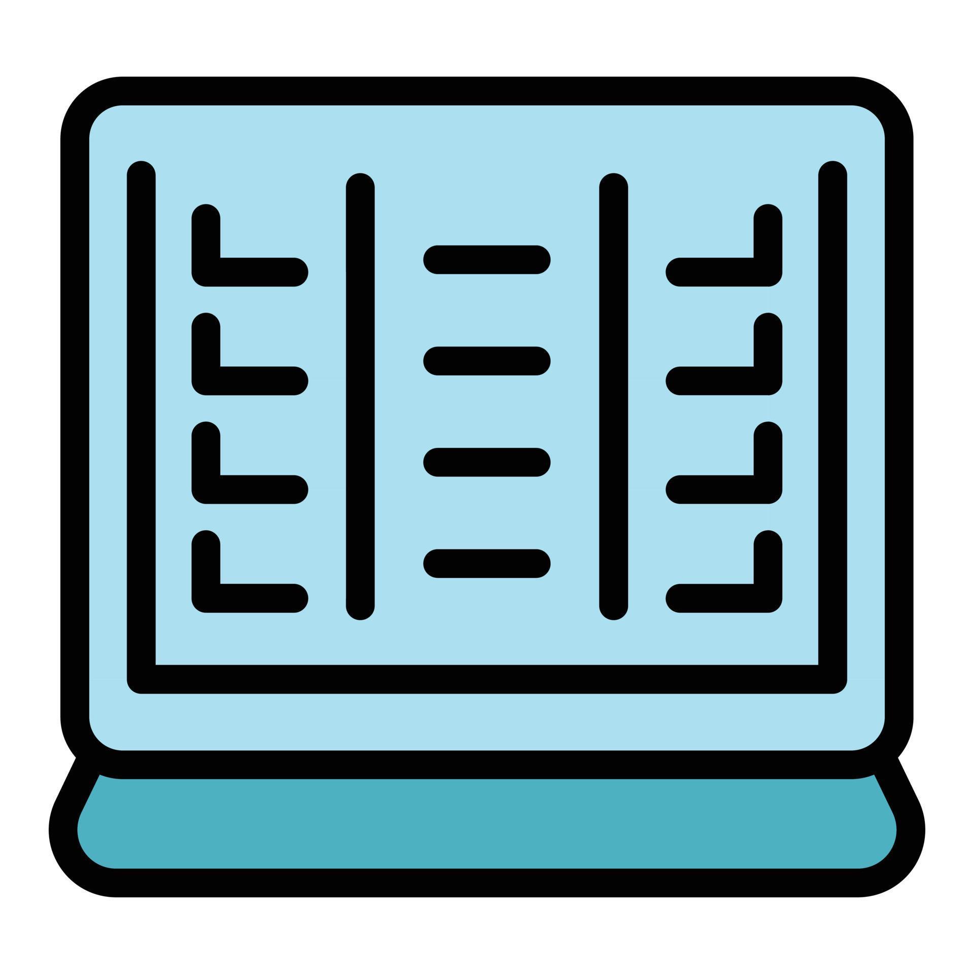 Computer task schedule icon vector flat 21412978 Vector Art at Vecteezy