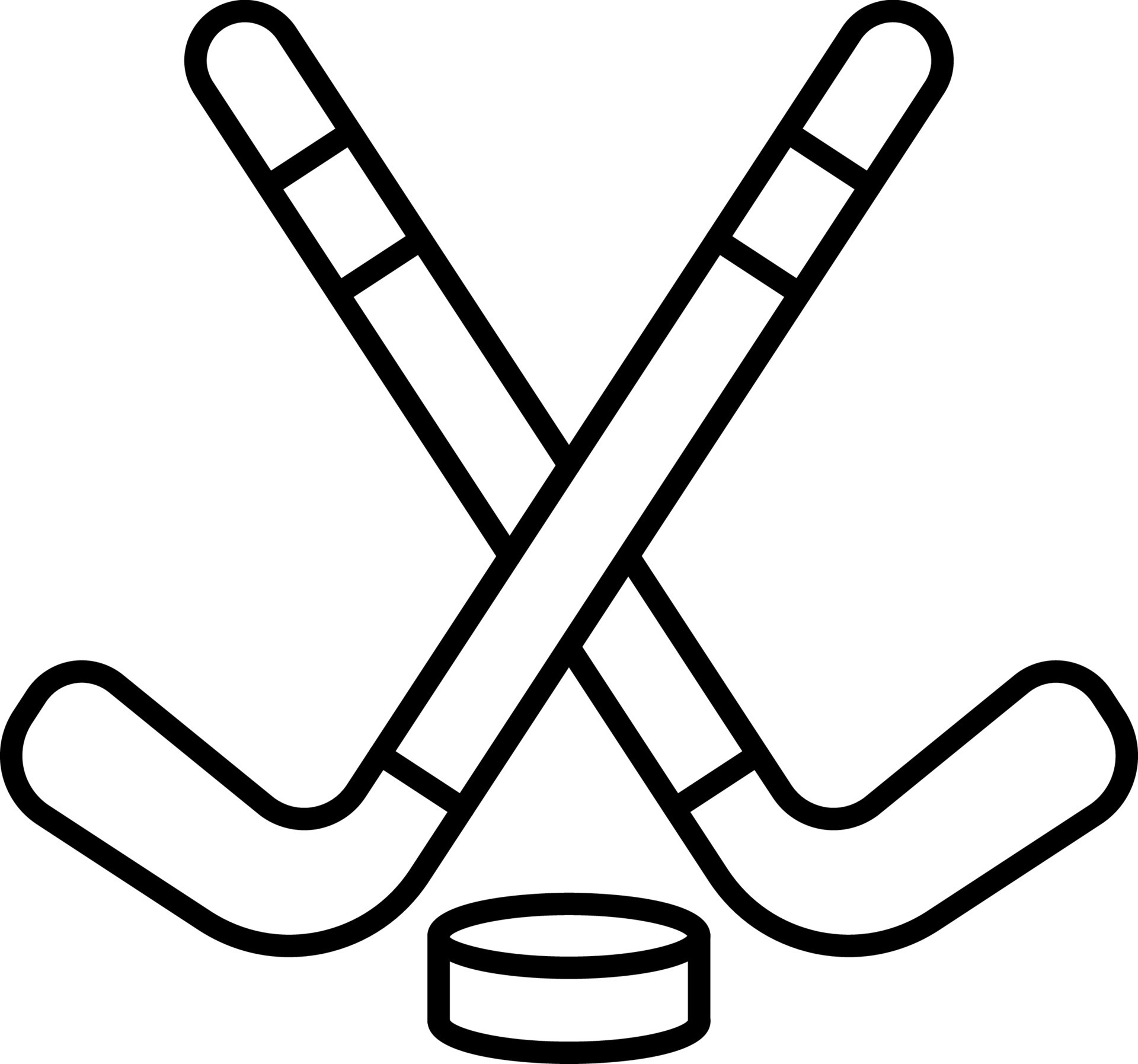 Hockey, ice, sport vector icon on transparent background. Outline ... Hockey, ice, sport vector icon on transparent background. Outline ...