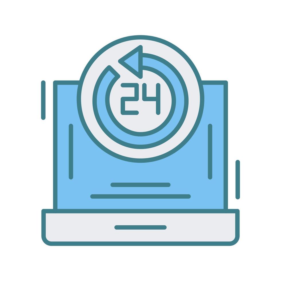 icono de vector de soporte 24h 21419469 Vector en Vecteezy