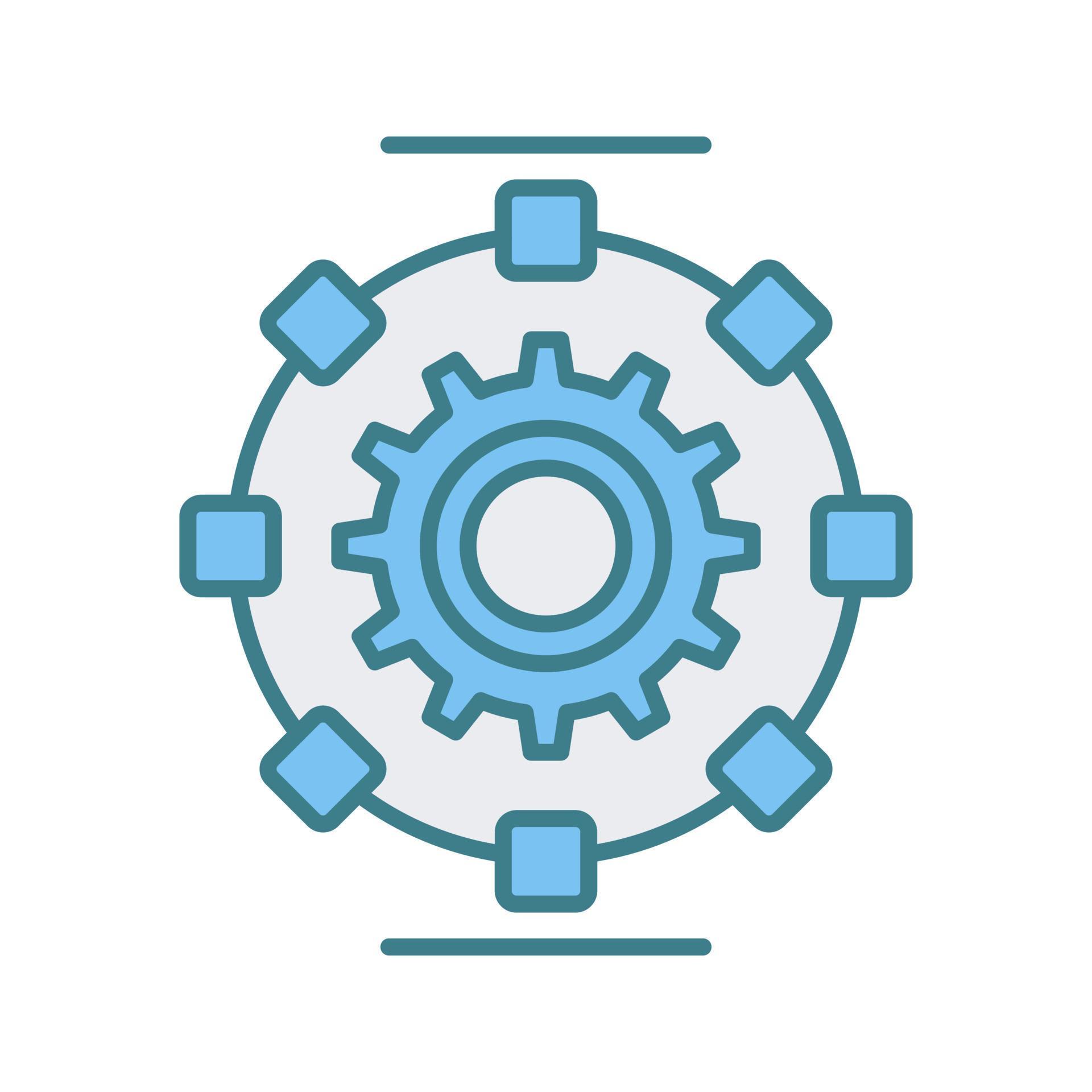 Automated Process Vector Icon 21420405 Vector Art at Vecteezy
