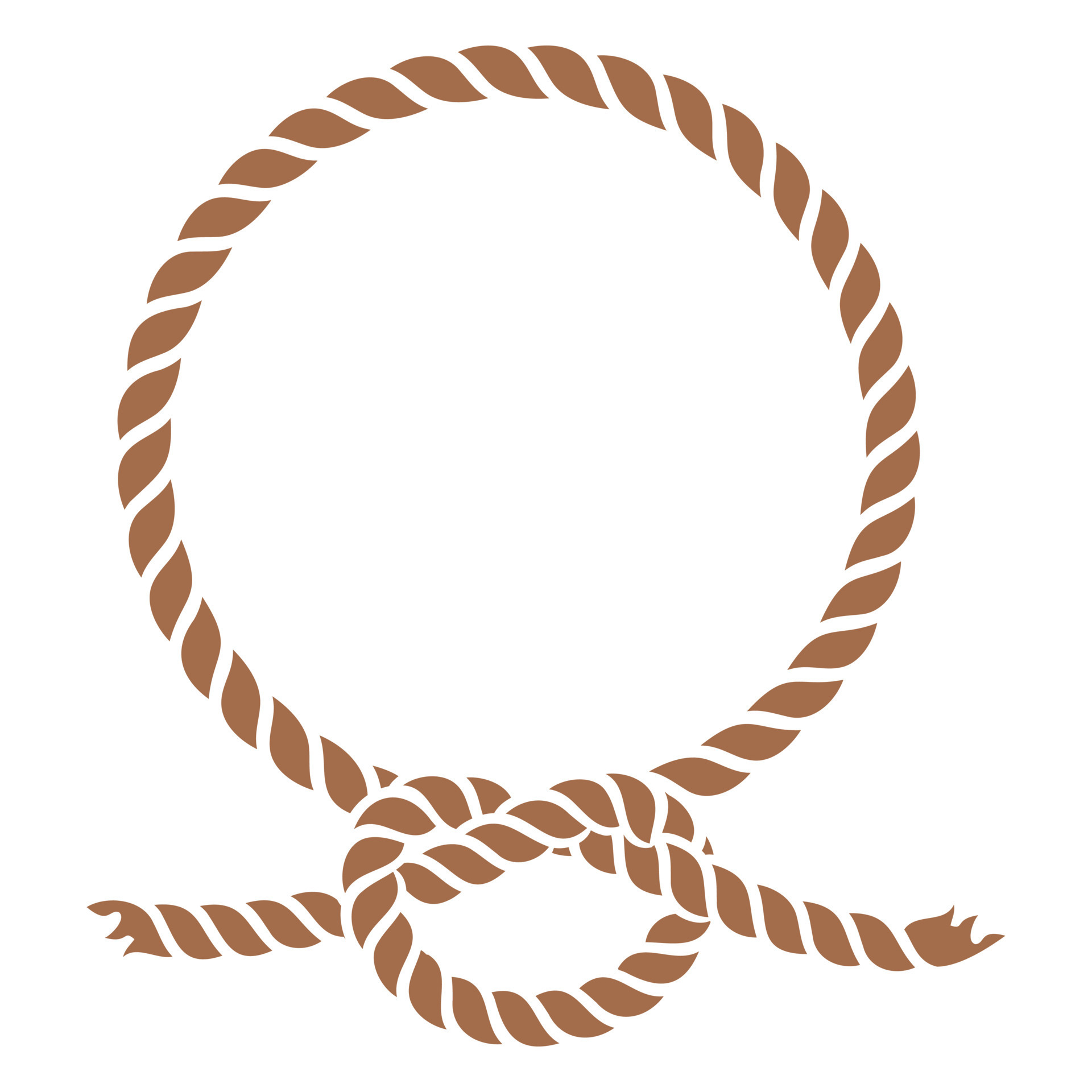 Circular Rope Knot Color Cut Out 21420539 Vector Art at Vecteezy