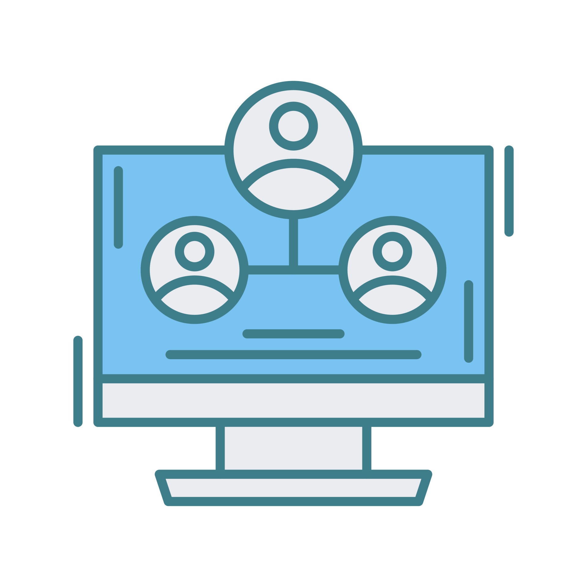 Hierarchy Structure Vector Icon 21420911 Vector Art At Vecteezy