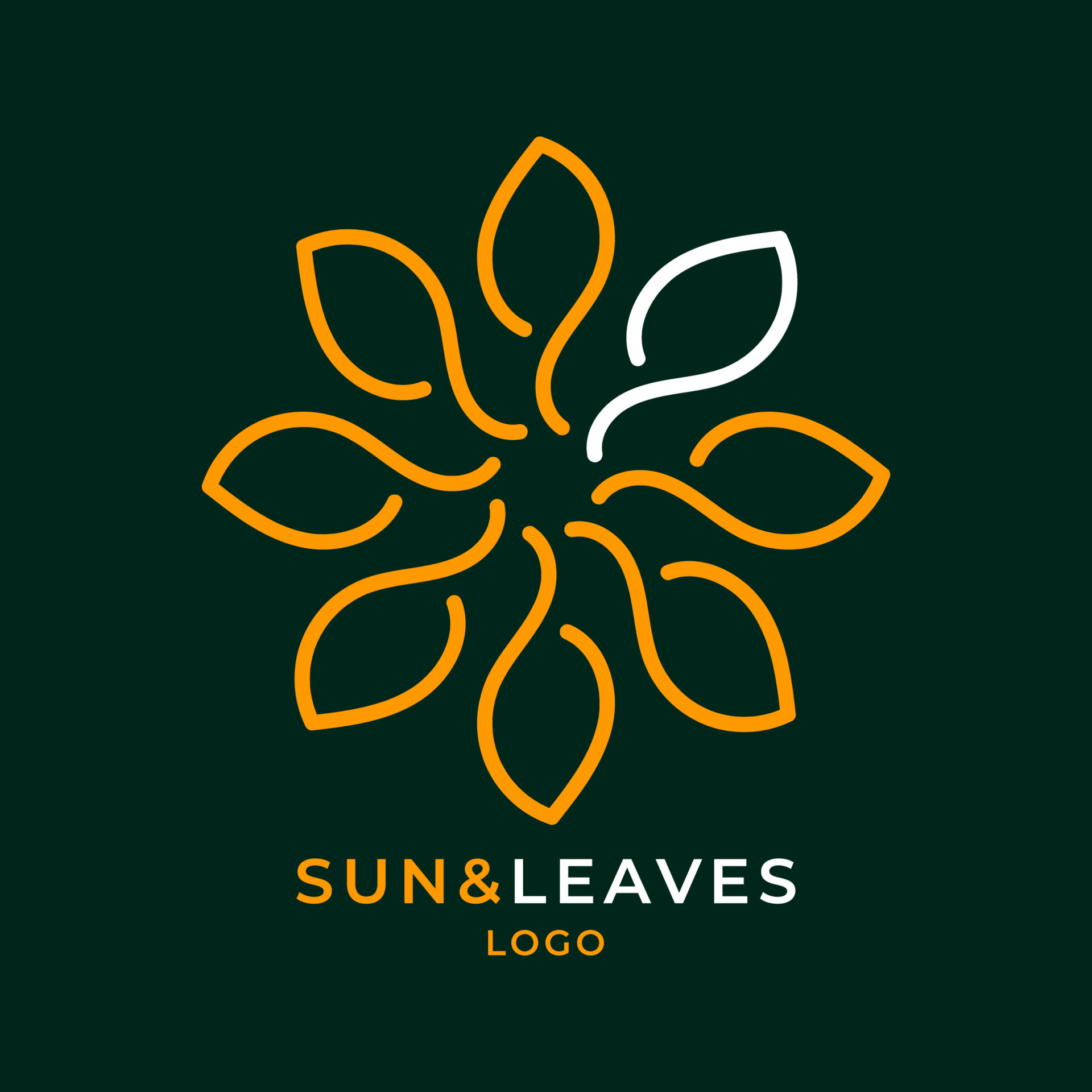minimalist round leaves vector logo design element 21425334 Vector Art ... minimalist round leaves vector logo design element 21425334 Vector Art ...