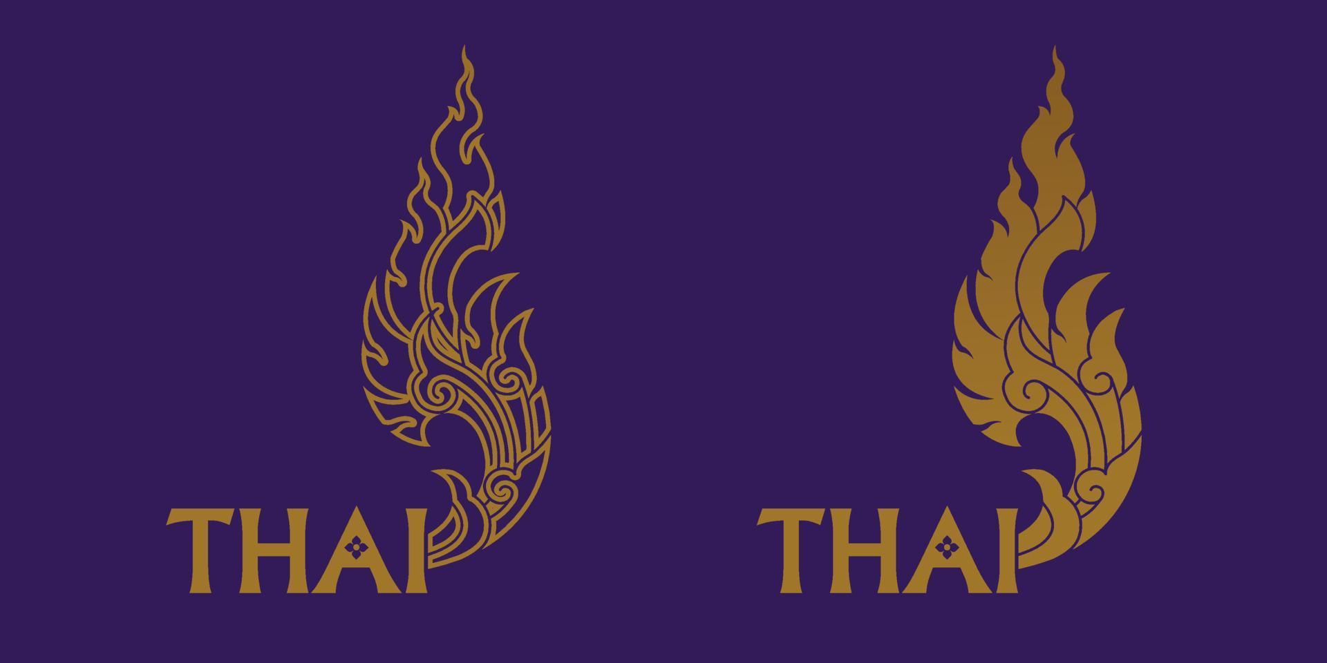 Thai Arts element for Thai graphic design vector illustration. 21425826 Vector Art at Vecteezy
