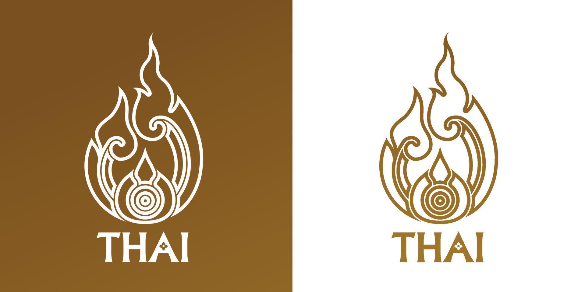 Thai Arts element for Thai graphic design vector illustration. 21425917 Vector Art at Vecteezy