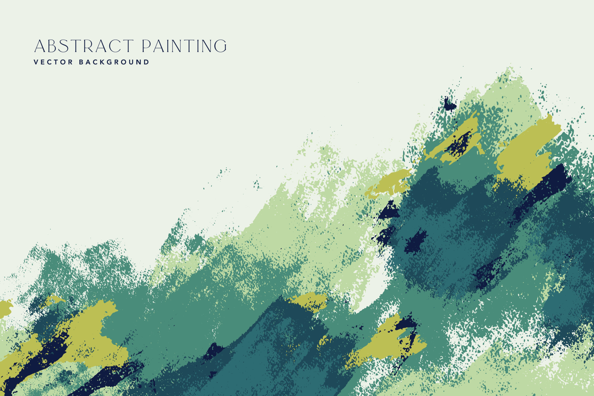 Light color vector background with hand drawn green colors abstract ...