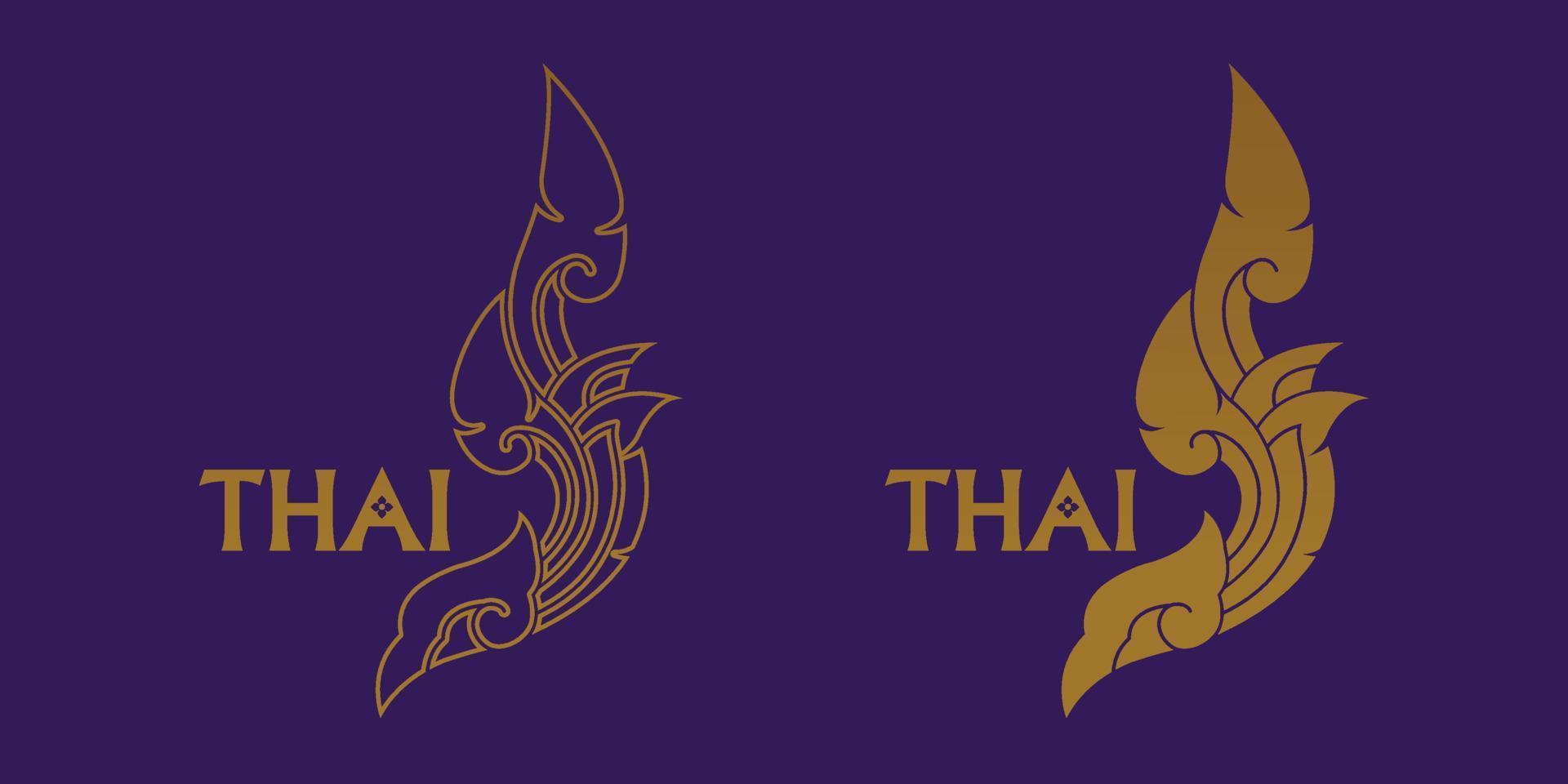 Thai Arts element for Thai graphic design vector illustration. 21426253 Vector Art at Vecteezy