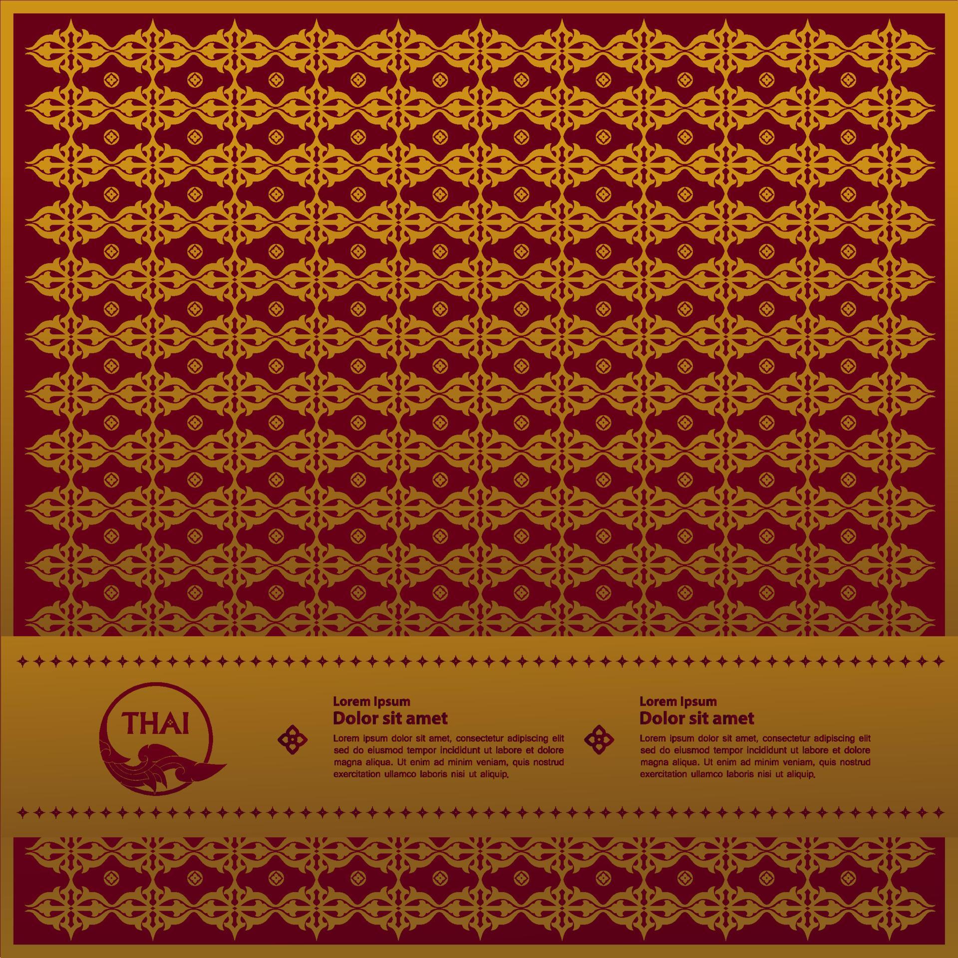 Thai Arts element for Thai graphic design vector illustration. 21426556 Vector Art at Vecteezy