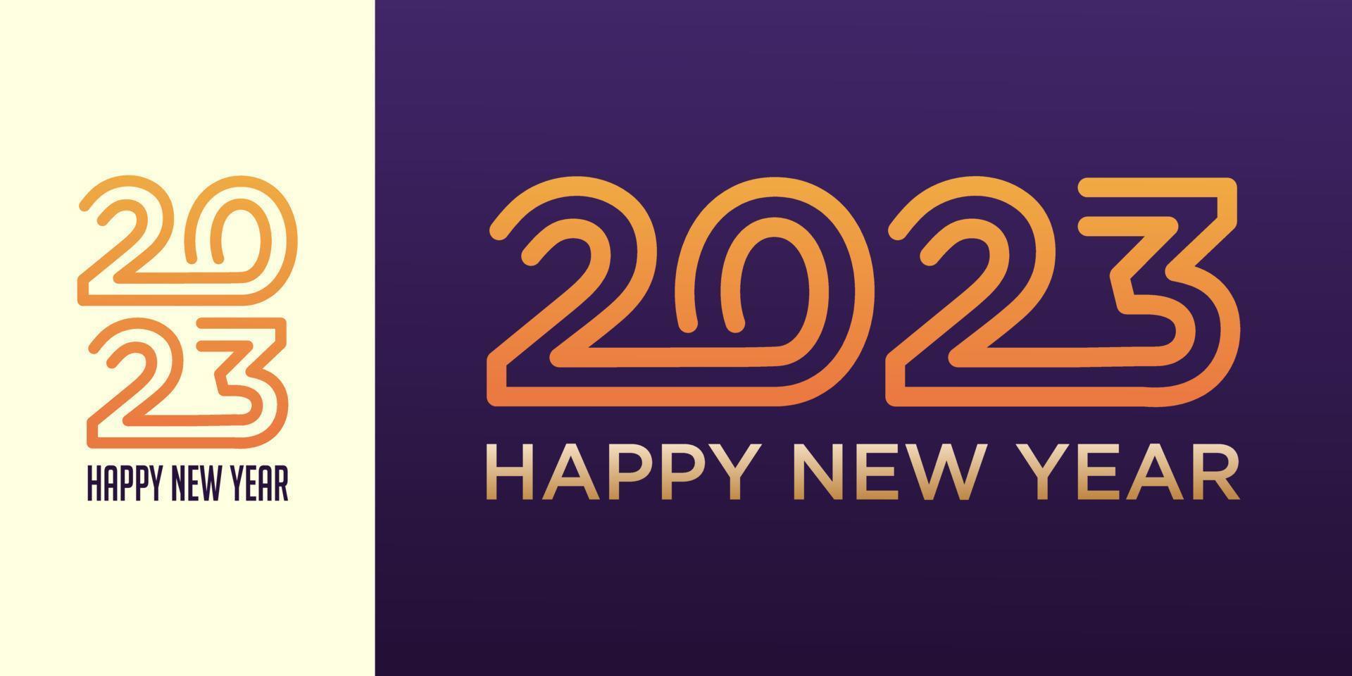 Happy New Year 2023 logo design. New year 2023 text design vector ... Happy New Year 2023 logo design. New year 2023 text design vector ...