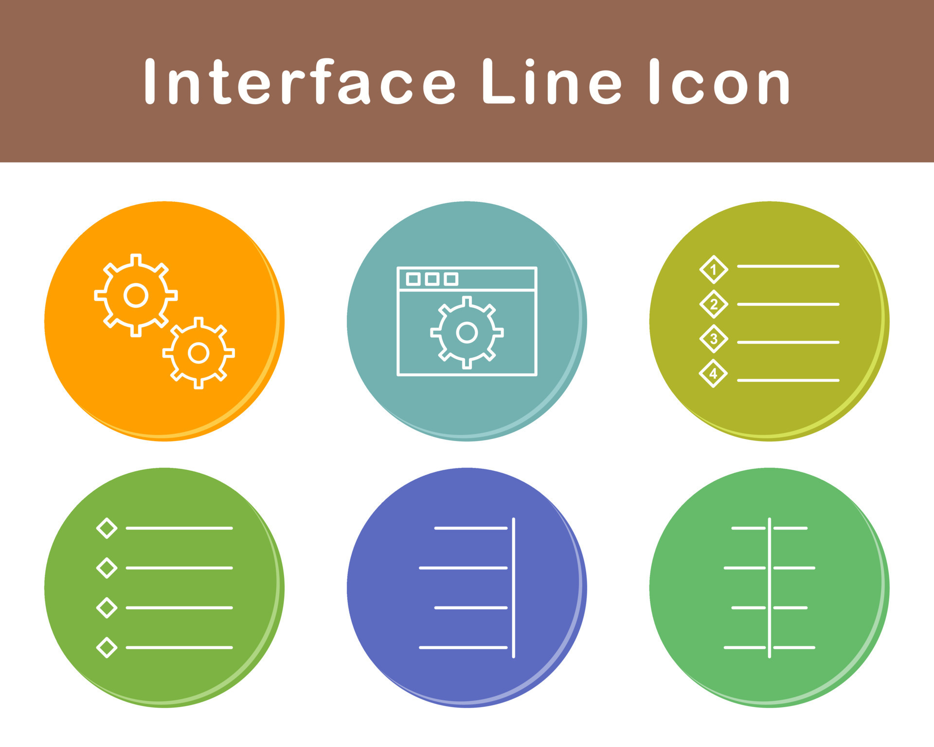 Interface Vector Icon Set 21427340 Vector Art at Vecteezy