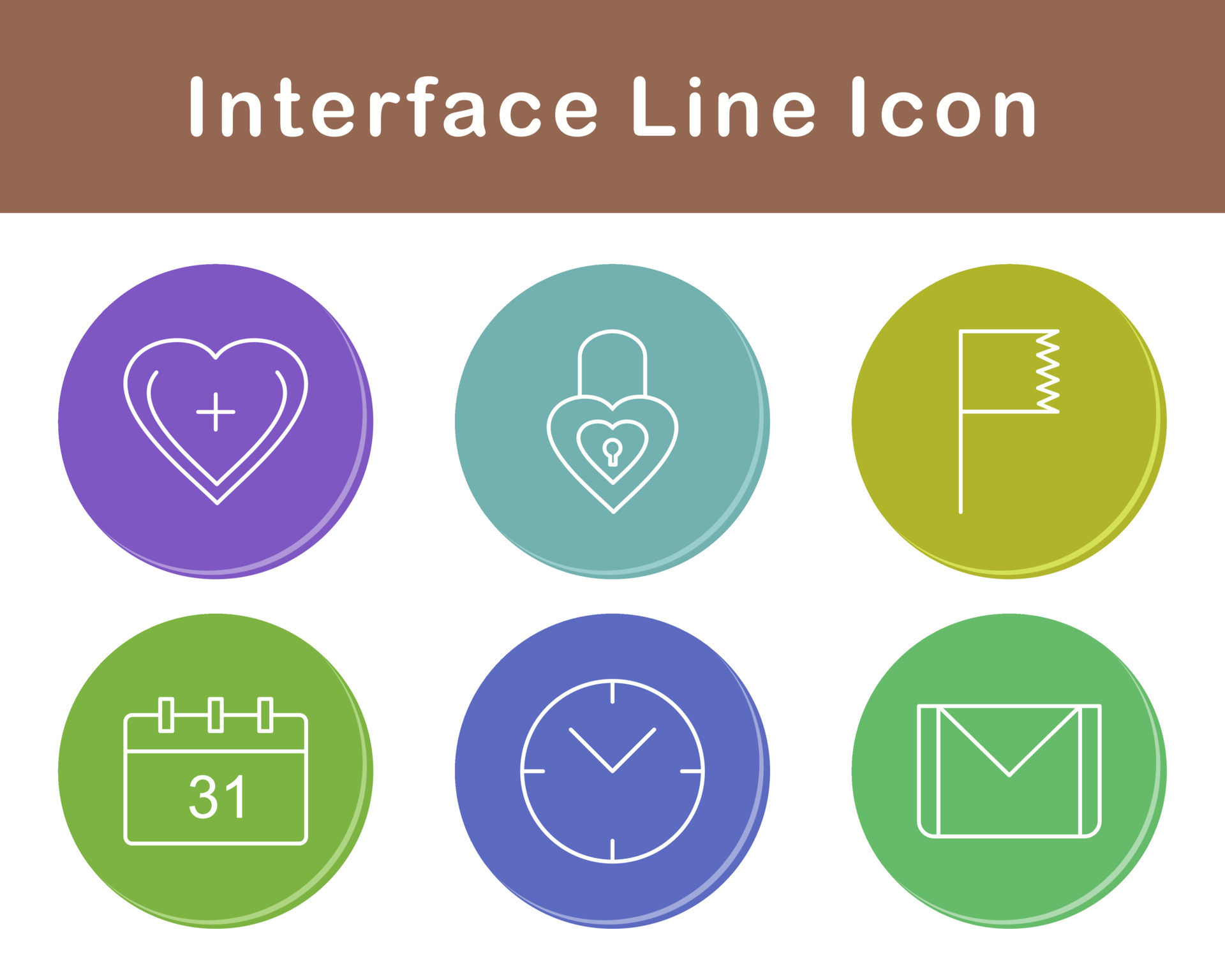Interface Vector Icon Set 21427367 Vector Art at Vecteezy
