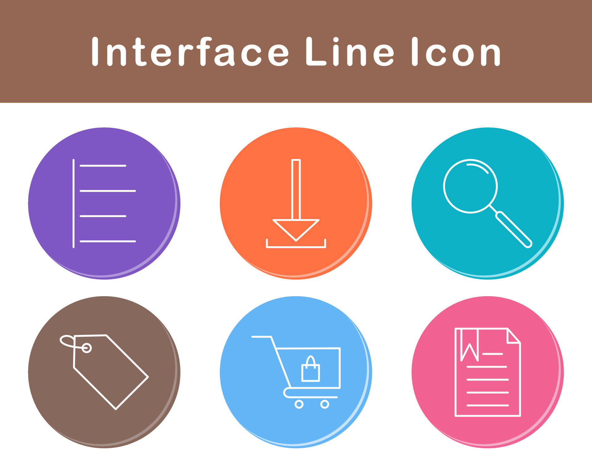 Interface Vector Icon Set 21427368 Vector Art at Vecteezy