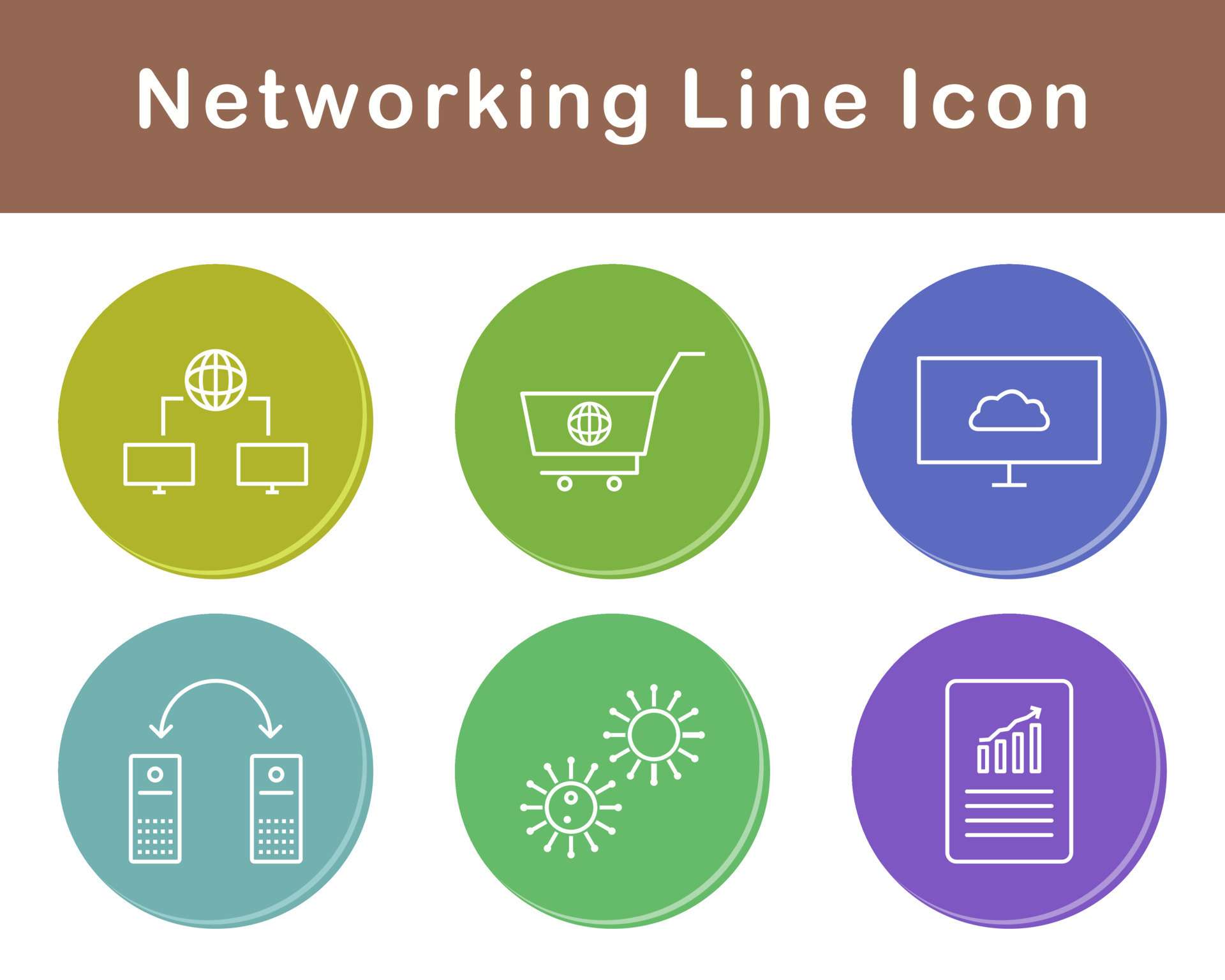 Networking Vector Icon Set 21427375 Vector Art at Vecteezy