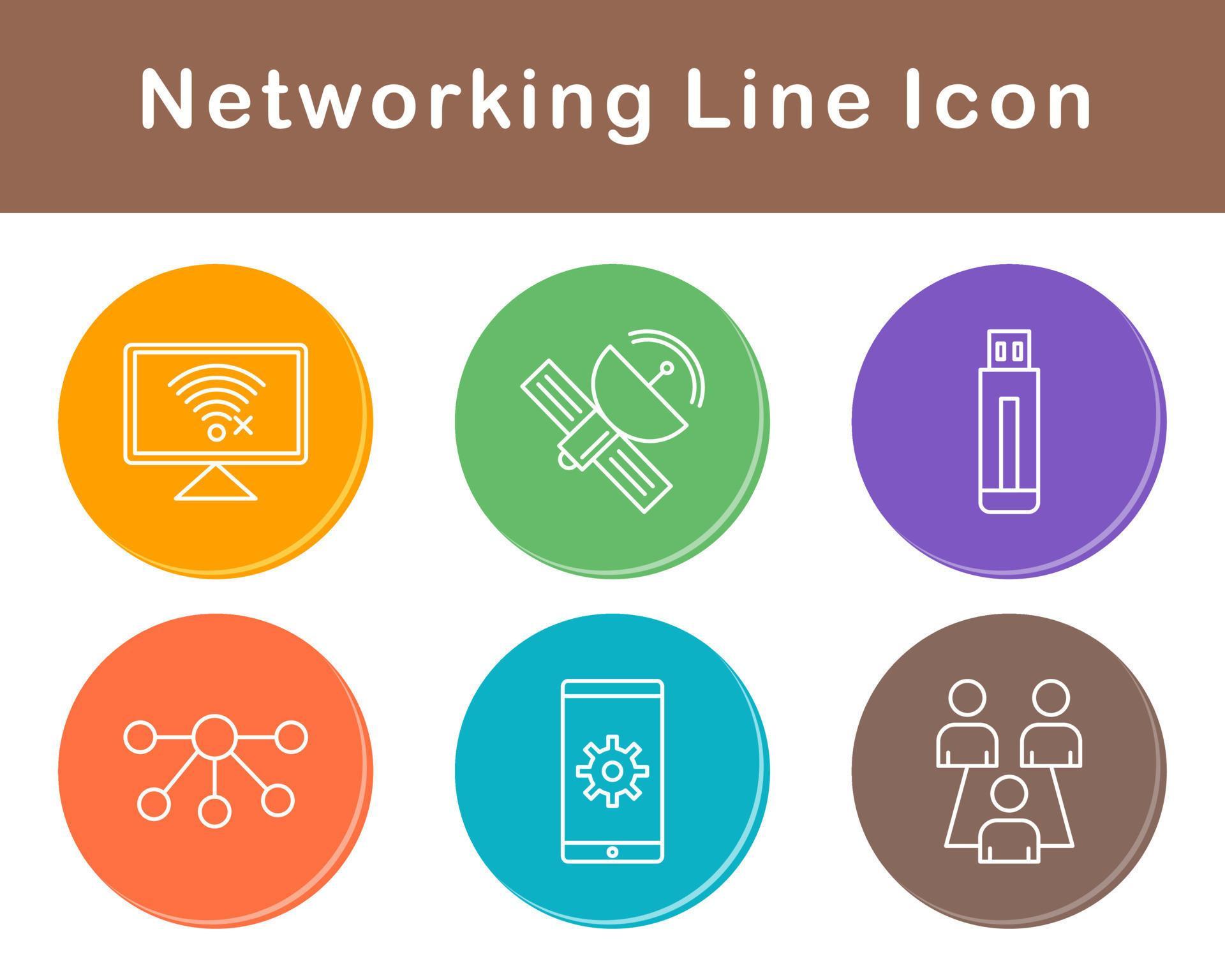 Networking Vector Icon Set 21427538 Vector Art at Vecteezy
