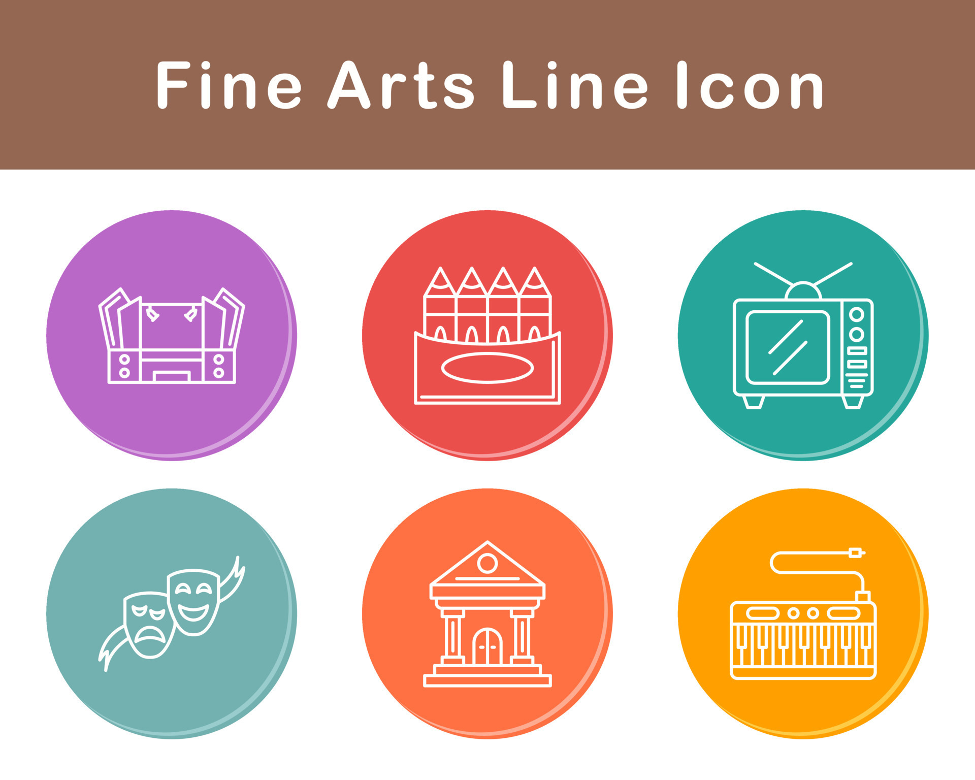 Fine Arts Vector Icon Set 21428871 Vector Art at Vecteezy