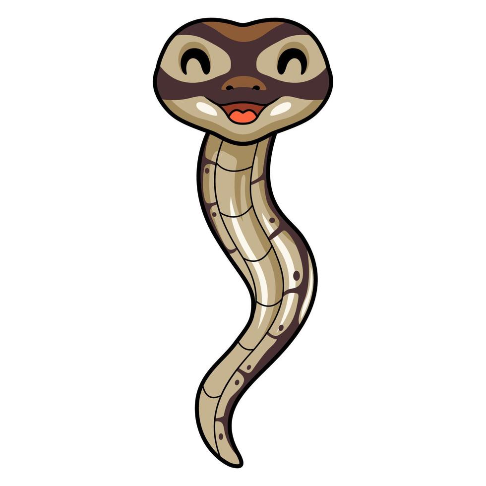 Cute black head butter ball python cartoon 21429077 Vector Art at Vecteezy