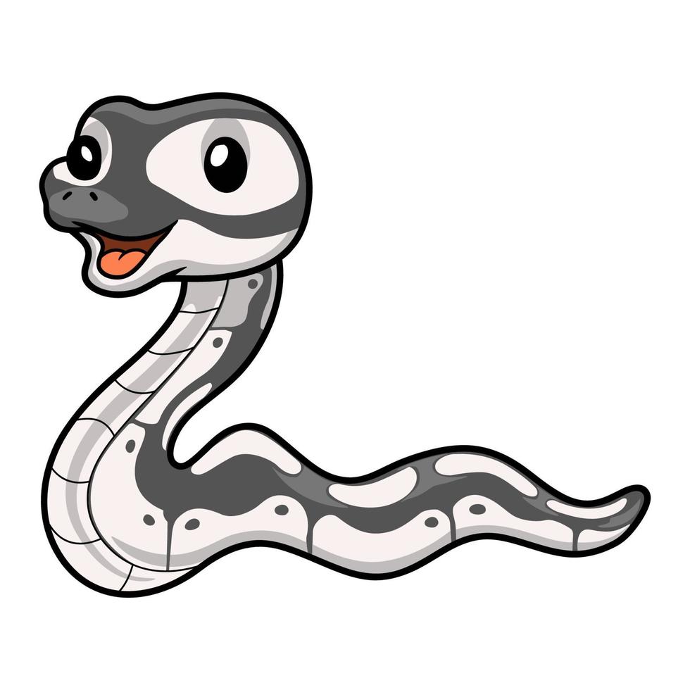 Cute axanthic ball python cartoon 21429095 Vector Art at Vecteezy