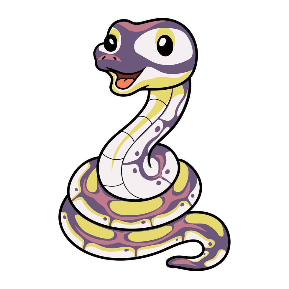 Cute banana pastel ball python cartoon 21429155 Vector Art at Vecteezy