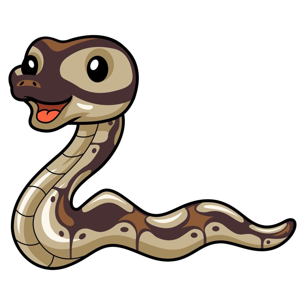 Cute black head butter ball python cartoon 21429157 Vector Art at Vecteezy