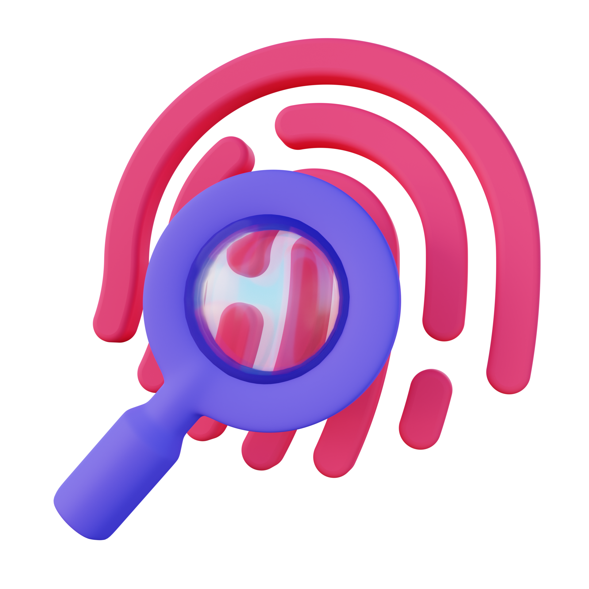 3d Illustration Of Fingerprint Dna Search 21430116 Png