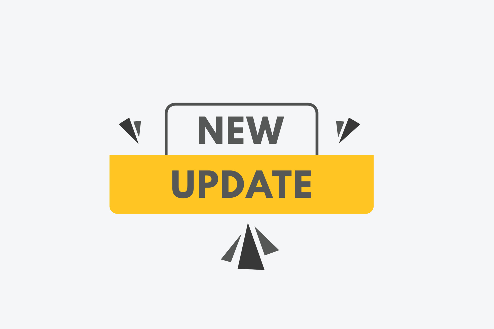 New Update text Button. New Update Sign Icon Label Sticker Web Buttons ...