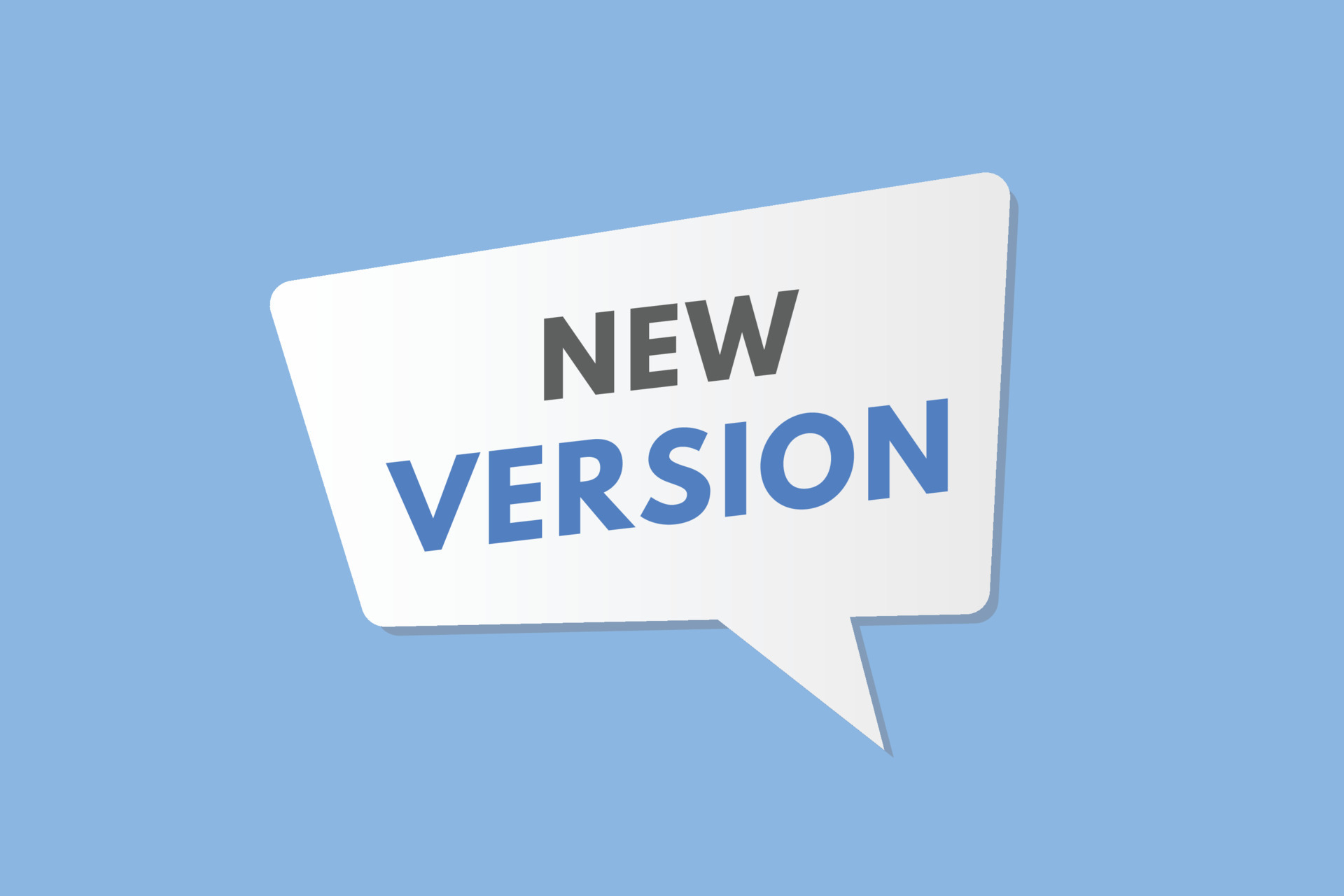 New Version text Button. New Version Sign Icon Label Sticker Web ...