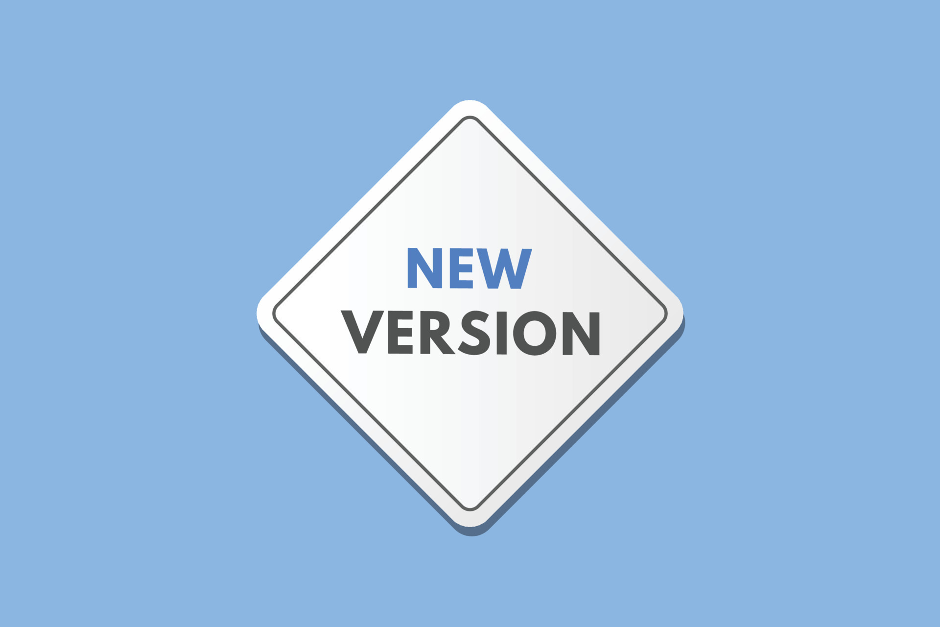 New Version text Button. New Version Sign Icon Label Sticker Web ...