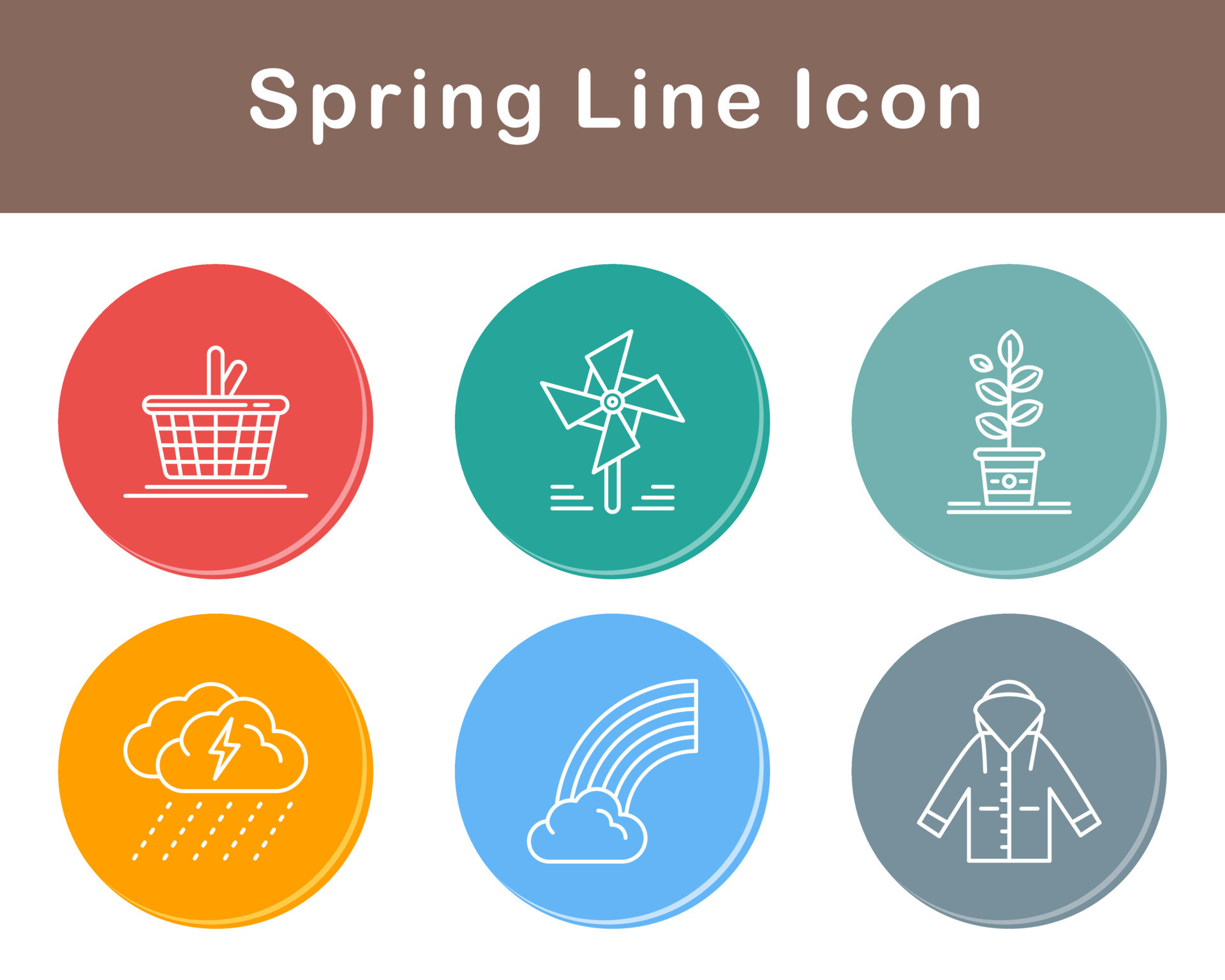 Spring Vector Icon Set 21431052 Vector Art at Vecteezy