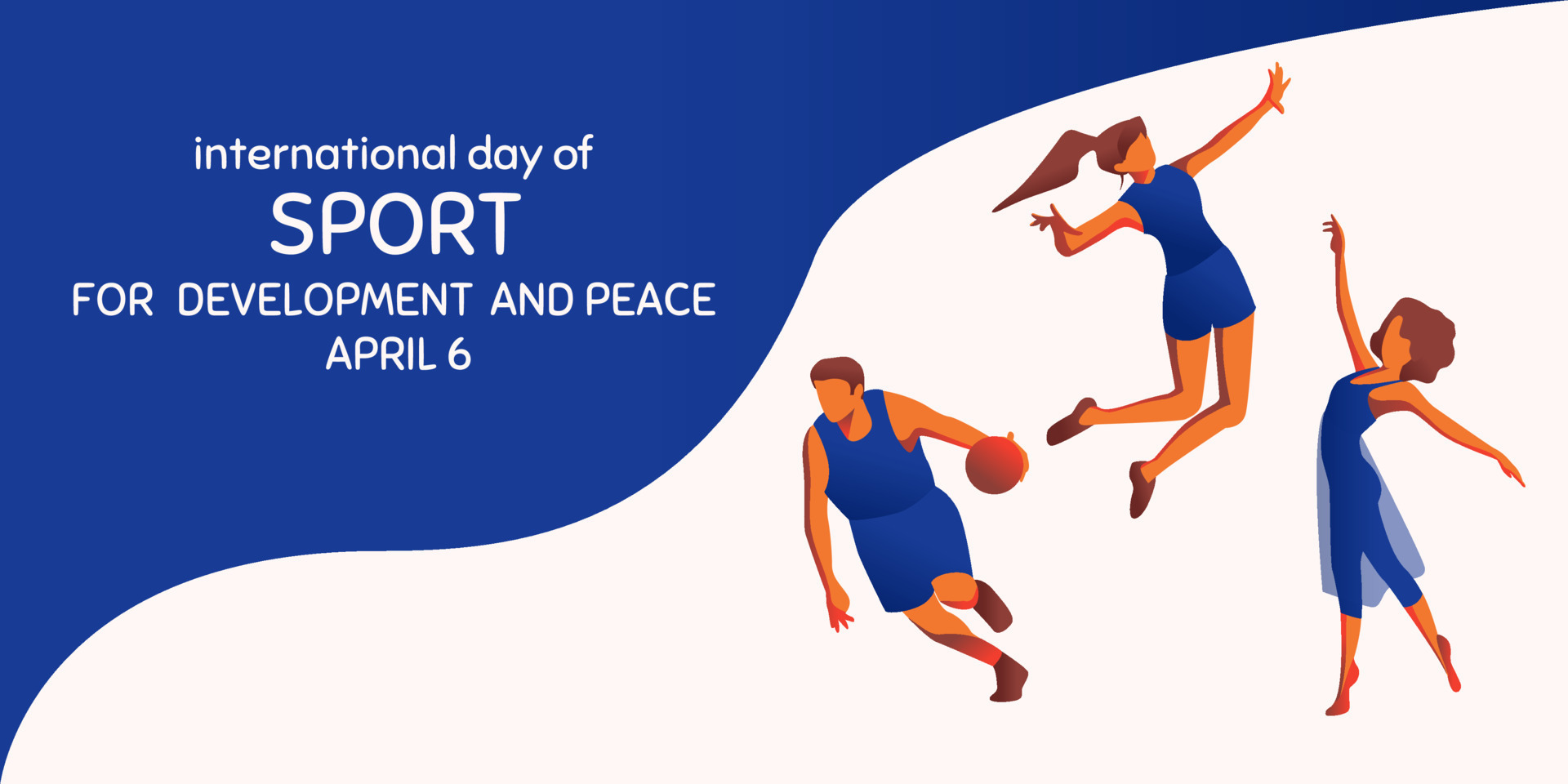 International day of Sport for Development and Peace vector illustration. Suitable for Poster ...