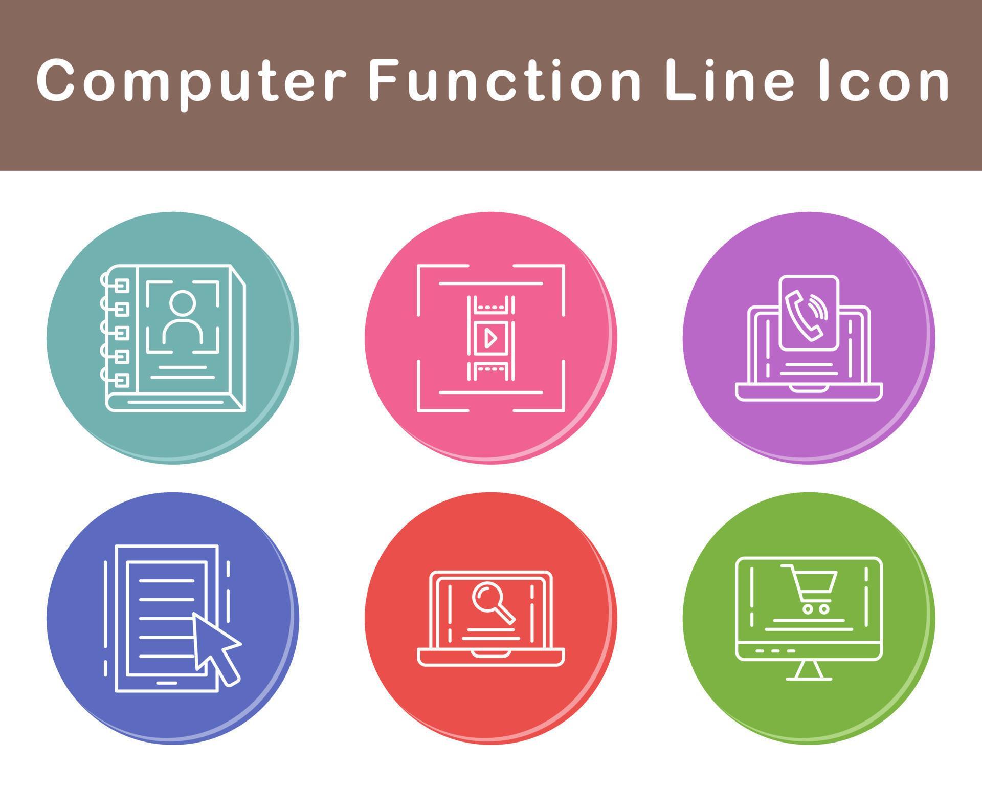 Computer Function Vector Icon Set 21431165 Vector Art at Vecteezy