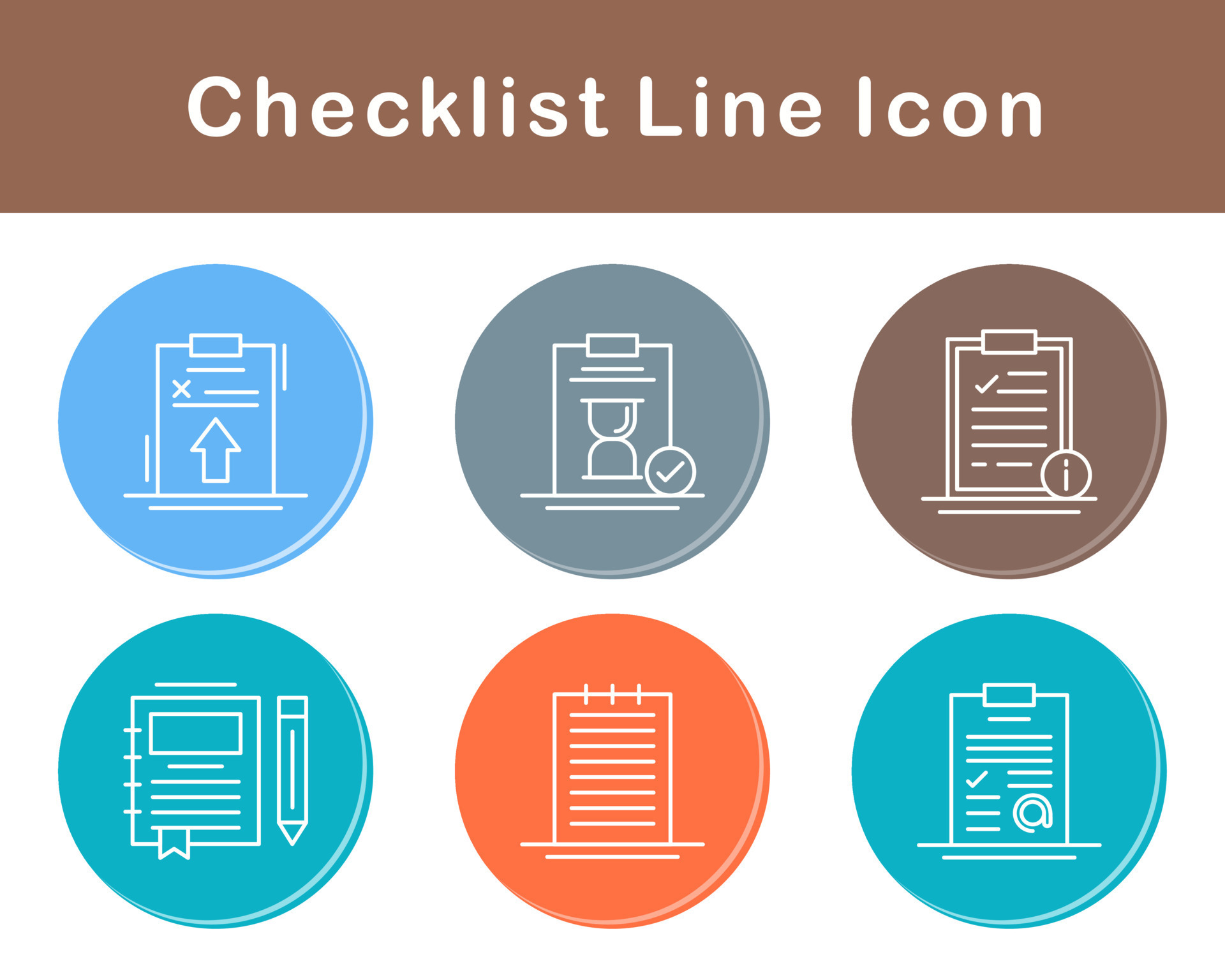 Checklist Vector Icon Set 21431296 Vector Art at Vecteezy