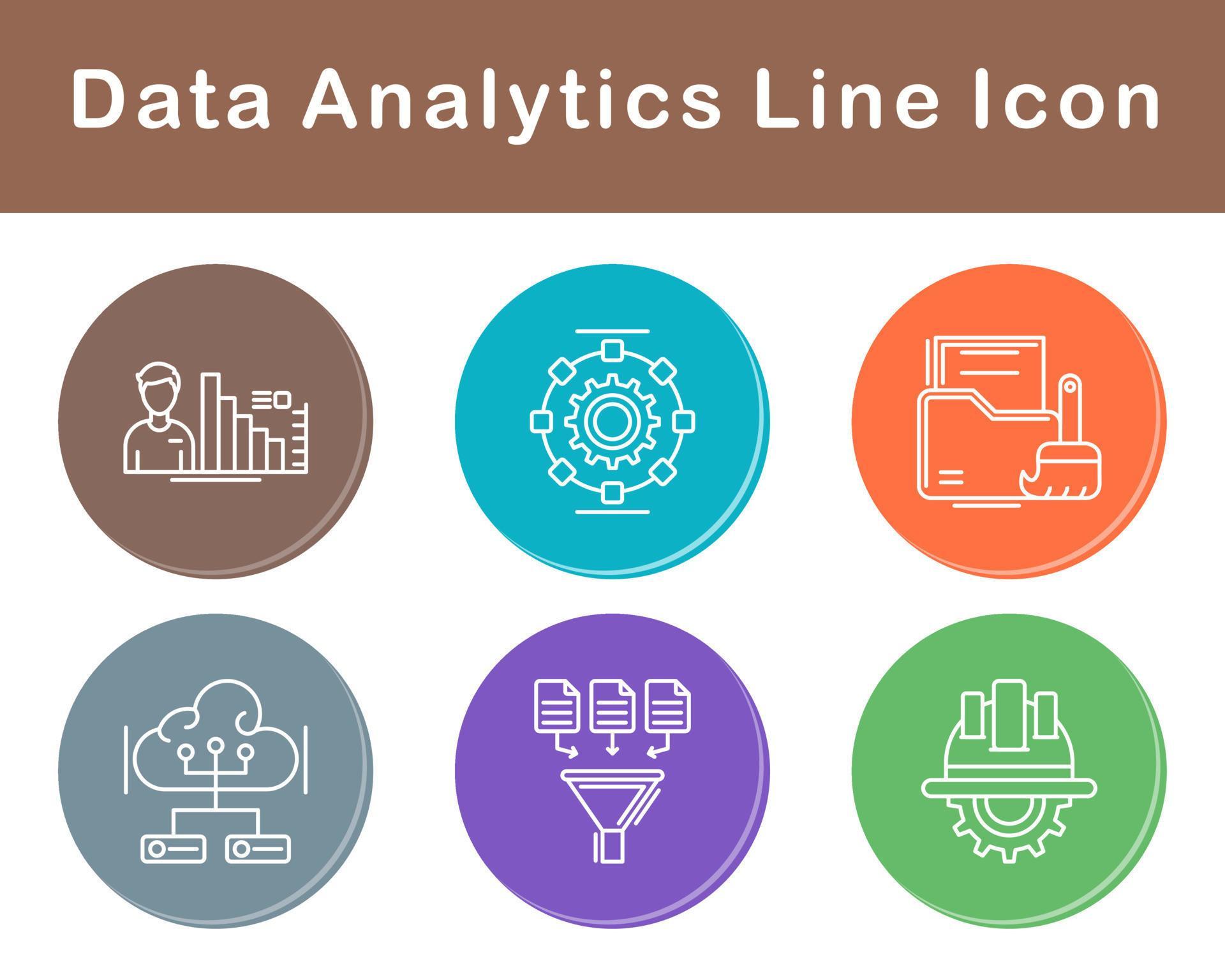 Data Analytics Vector Icon Set 21431749 Vector Art at Vecteezy