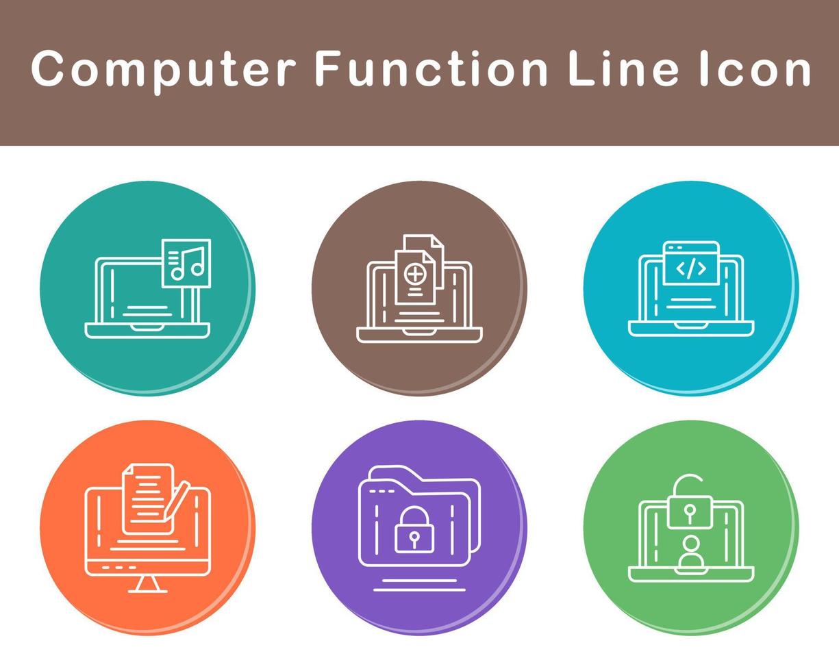 Computer Function Vector Icon Set 21431764 Vector Art at Vecteezy