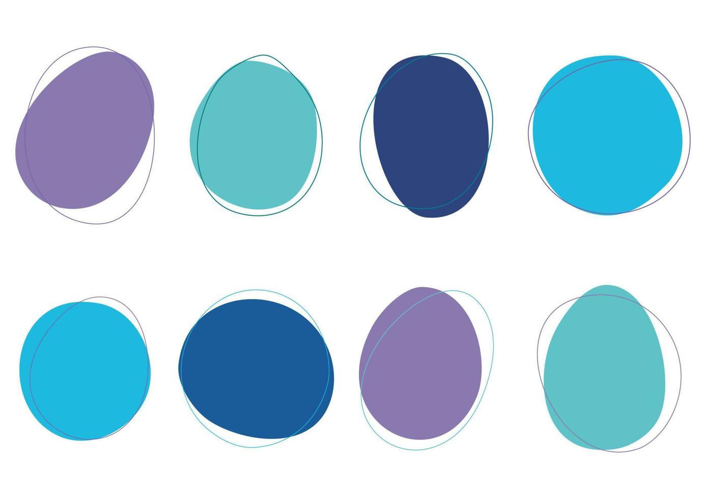 Abstract shapes vector set 21432452 Vector Art at Vecteezy