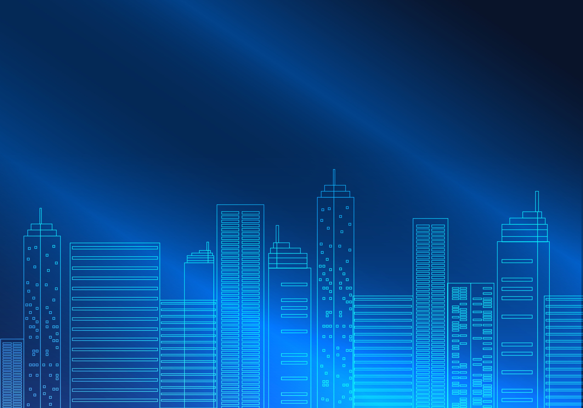 Background, technology city in lines dark blue gradient background ...