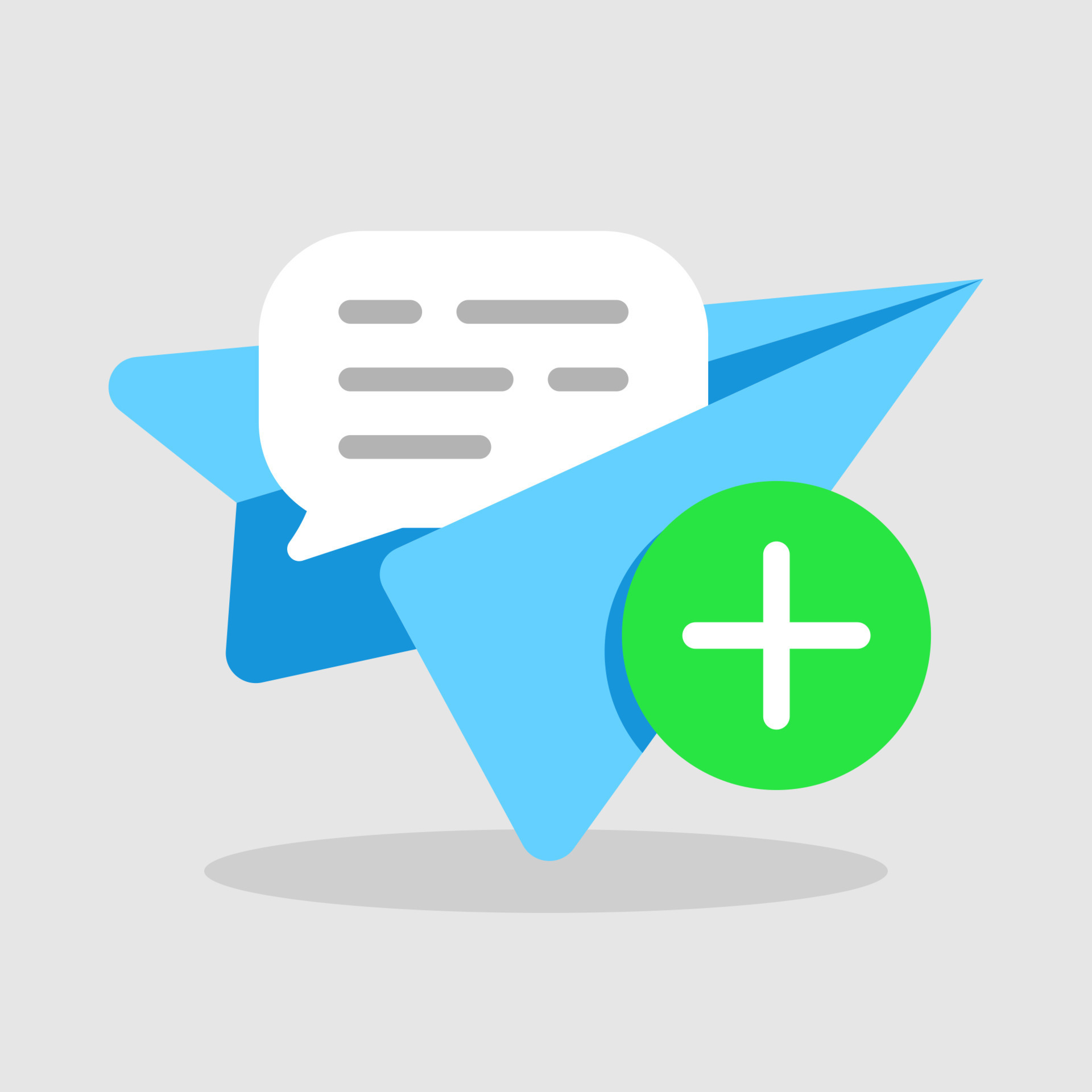 send message button concept illustration flat design vector eps10 ...