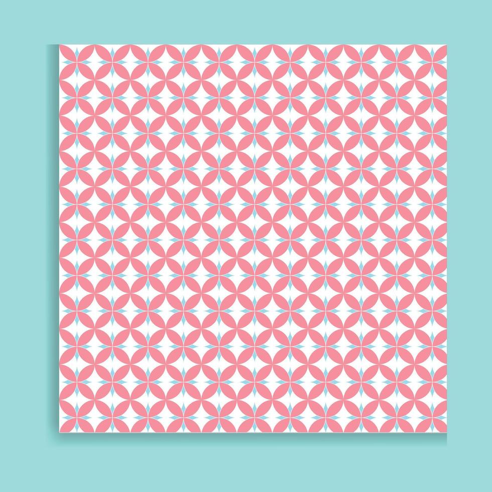 Seamless Abstract Modern Geometric Circle Line Pattern Vector