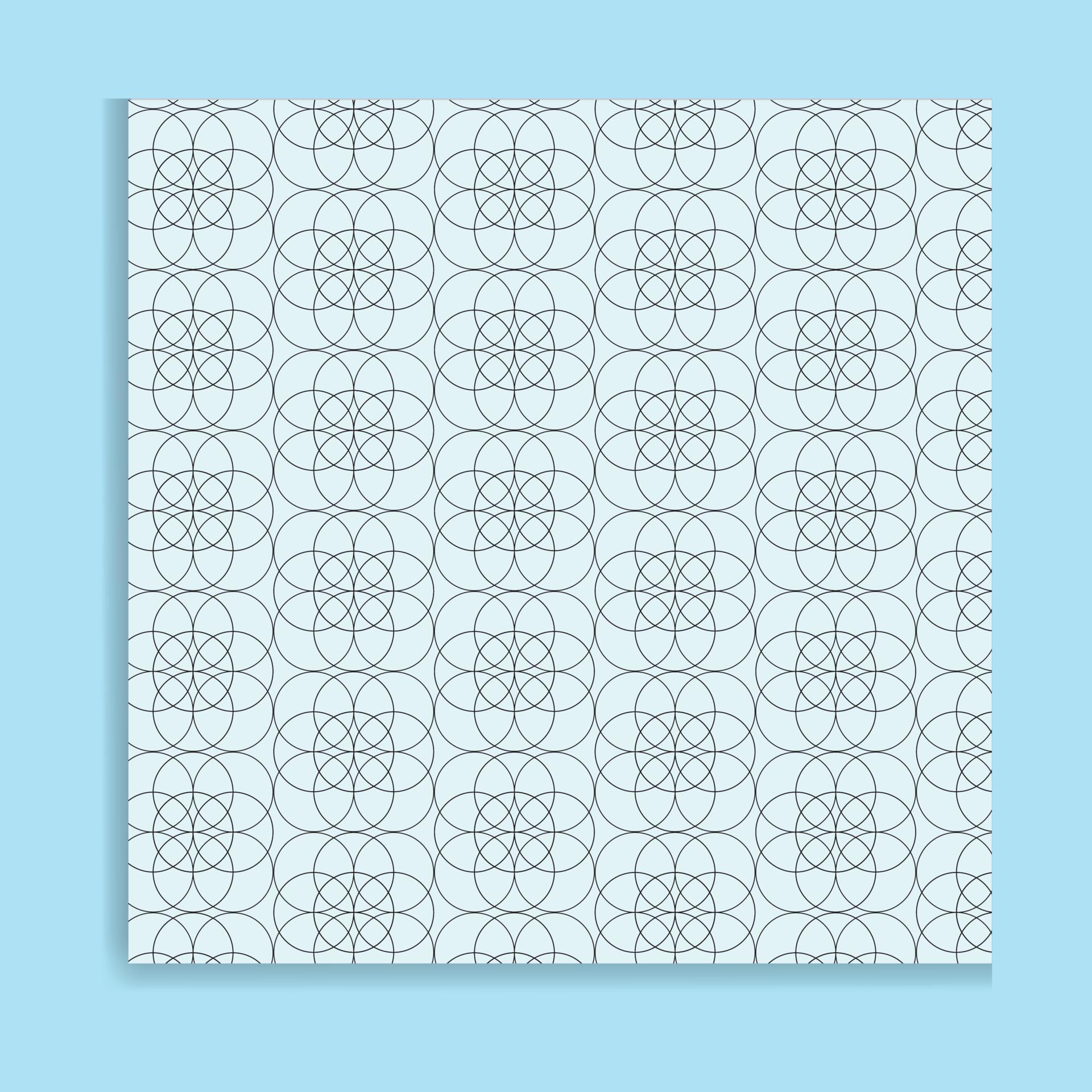 Seamless abstract modern geometric circle line pattern Vector ...