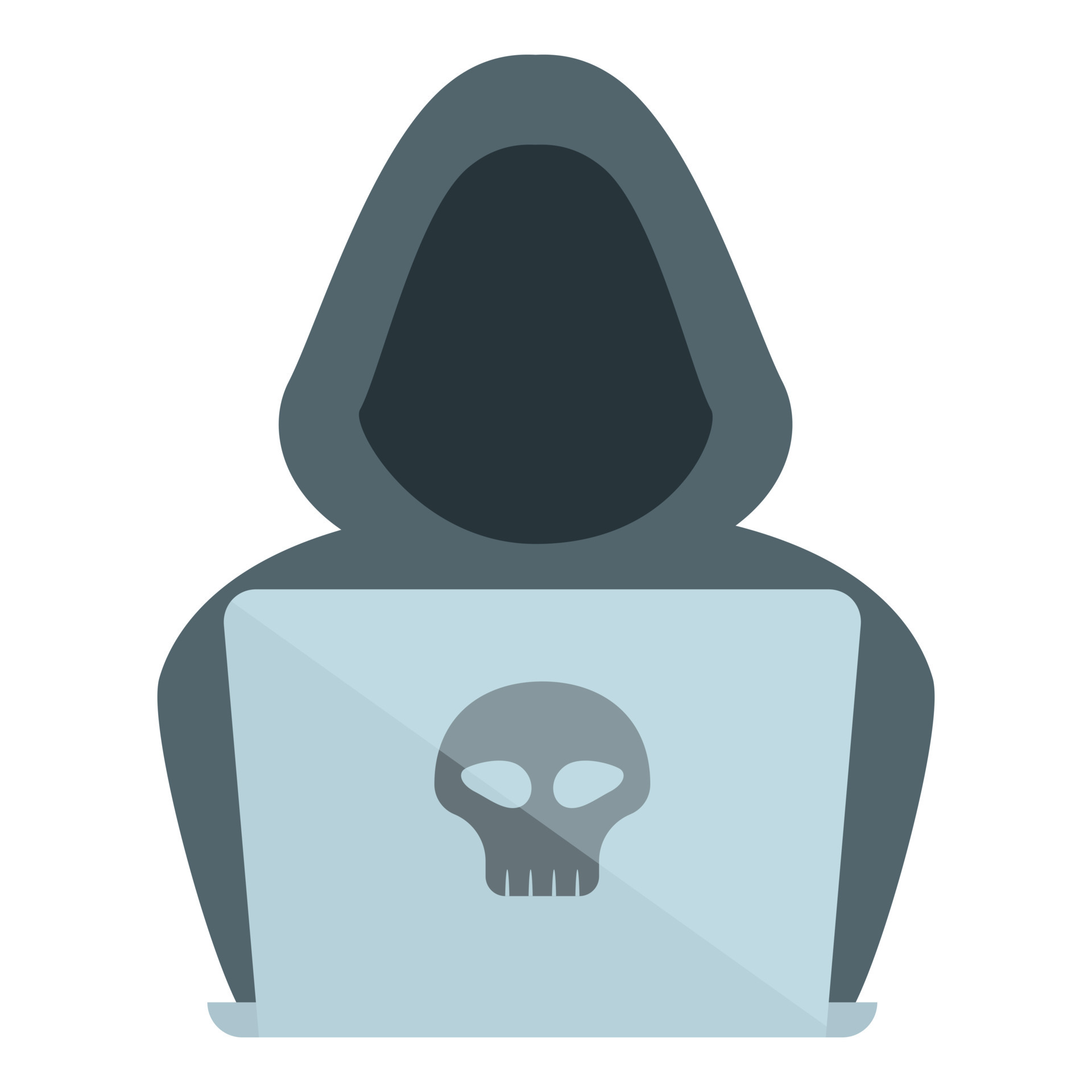 Hacker Laptop Icon Cartoon Vector Computer Steal 21434111 Vector Art