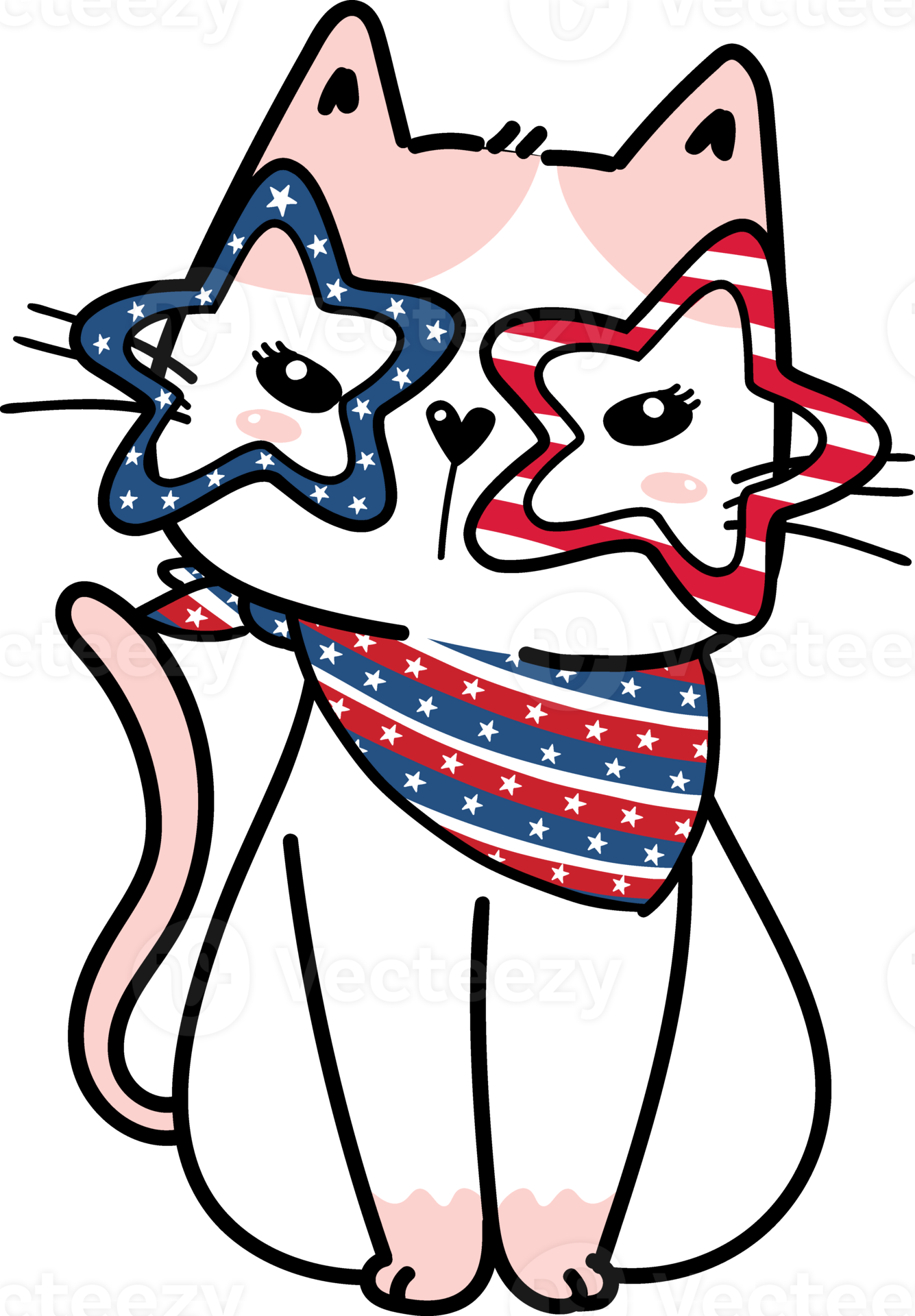 Cute happy funny playful kitten cat celebrating 4th July independence ... Cute happy funny playful kitten cat celebrating 4th July independence ...