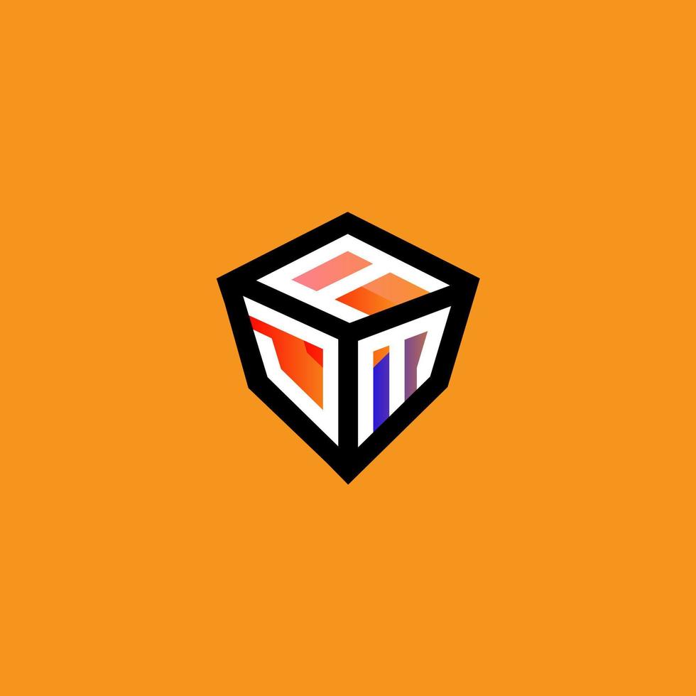 diseño creativo del logotipo de la letra adm con gráfico vectorial ... diseño creativo del logotipo de la letra adm con gráfico vectorial ...