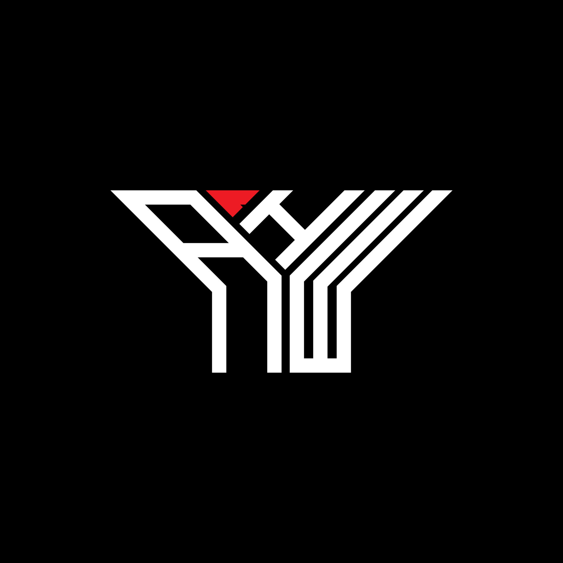 AHW letter logo creative design with vector graphic, AHW simple and modern logo. 21435287 Vector ...